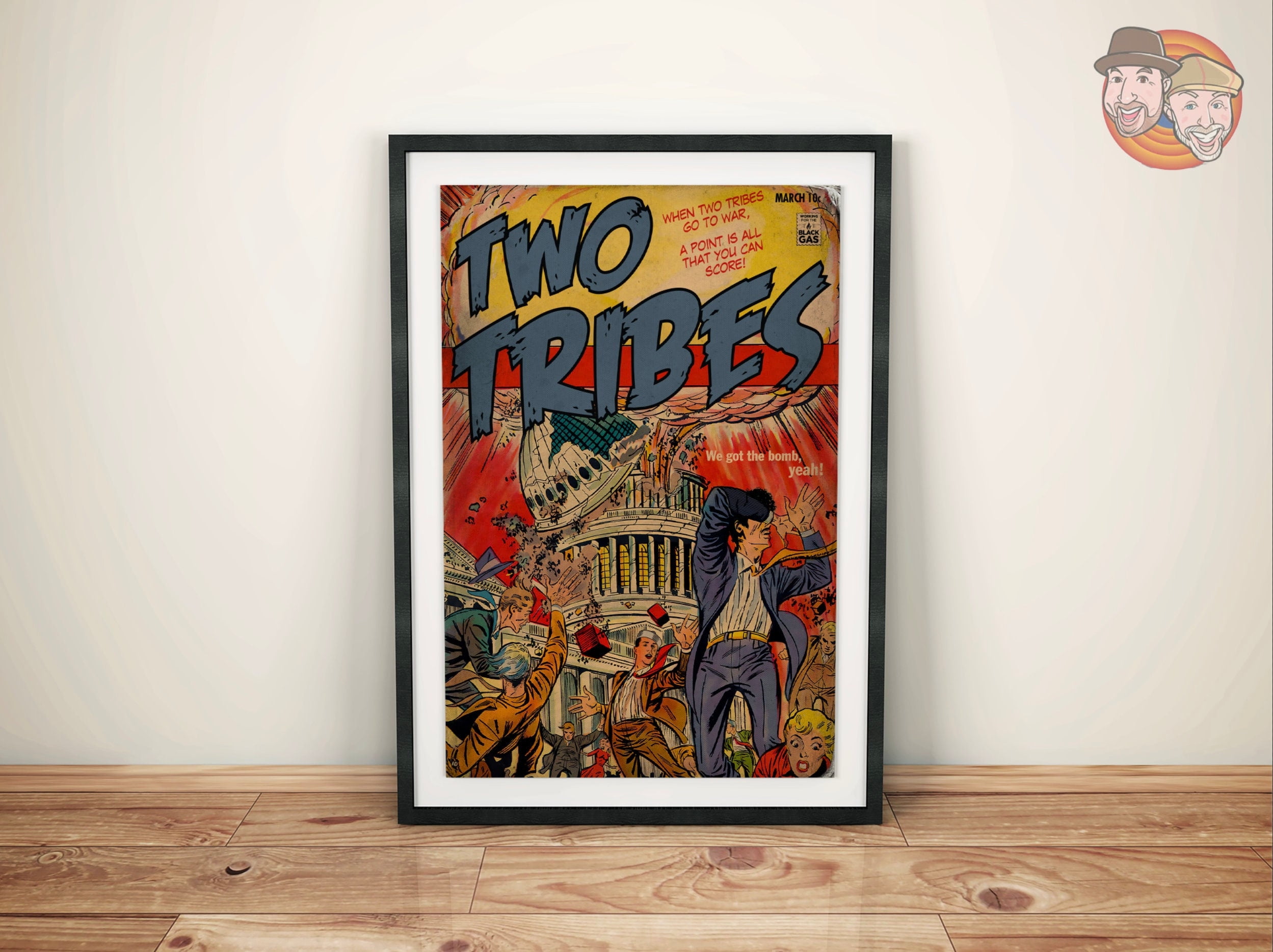 Poster Frankie Goes to Hollywood Inspired Vintage Pulp Comic Book Cover ...