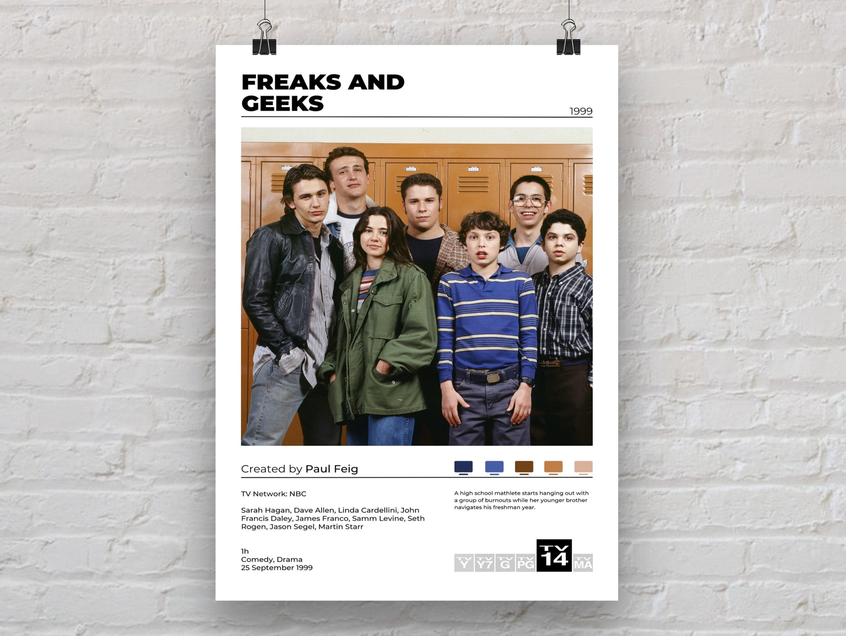 POSTER Freaks and Geeks Poster | Paul Feig | Minimalist TV Series ...