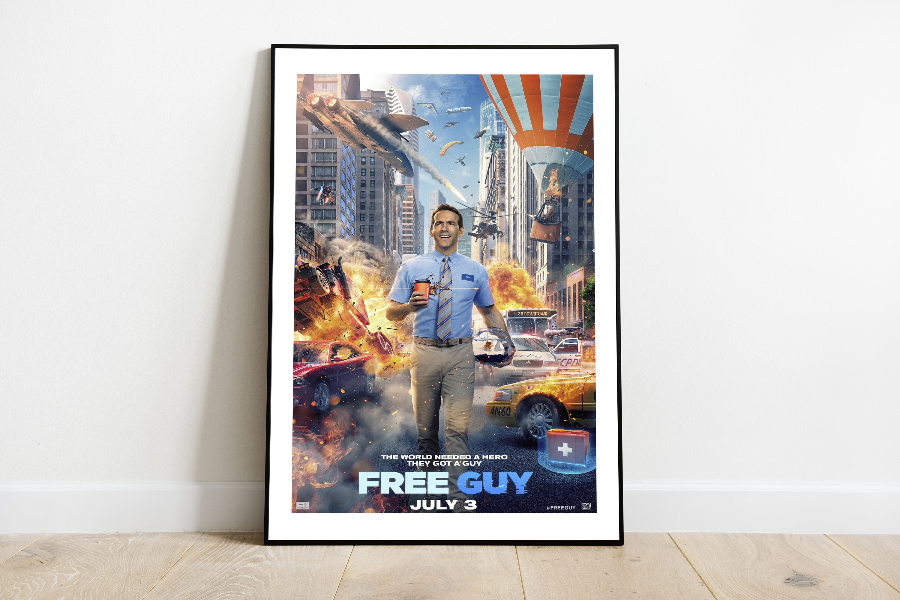 POSTER Free Guy 2021 Movie Poster, Wall Art, Wall Decor, Poster ...