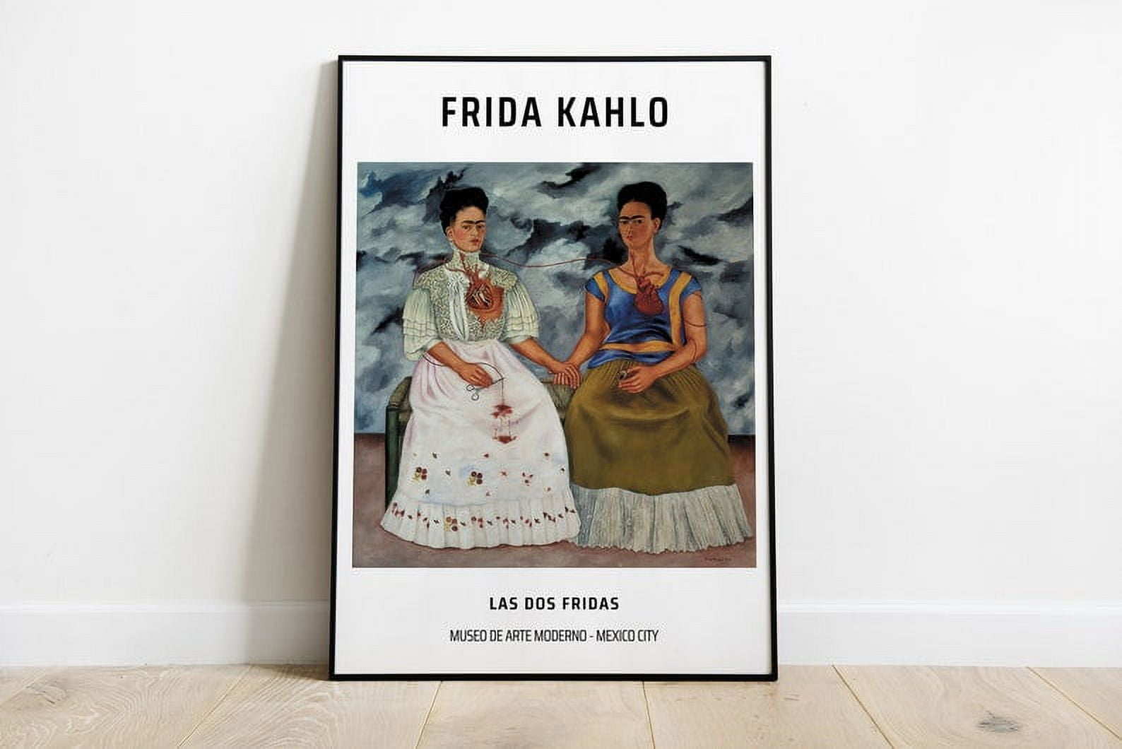 POSTER Frida Kahlo Art Exhibition Poster Vintage Print The Two Fridas ...
