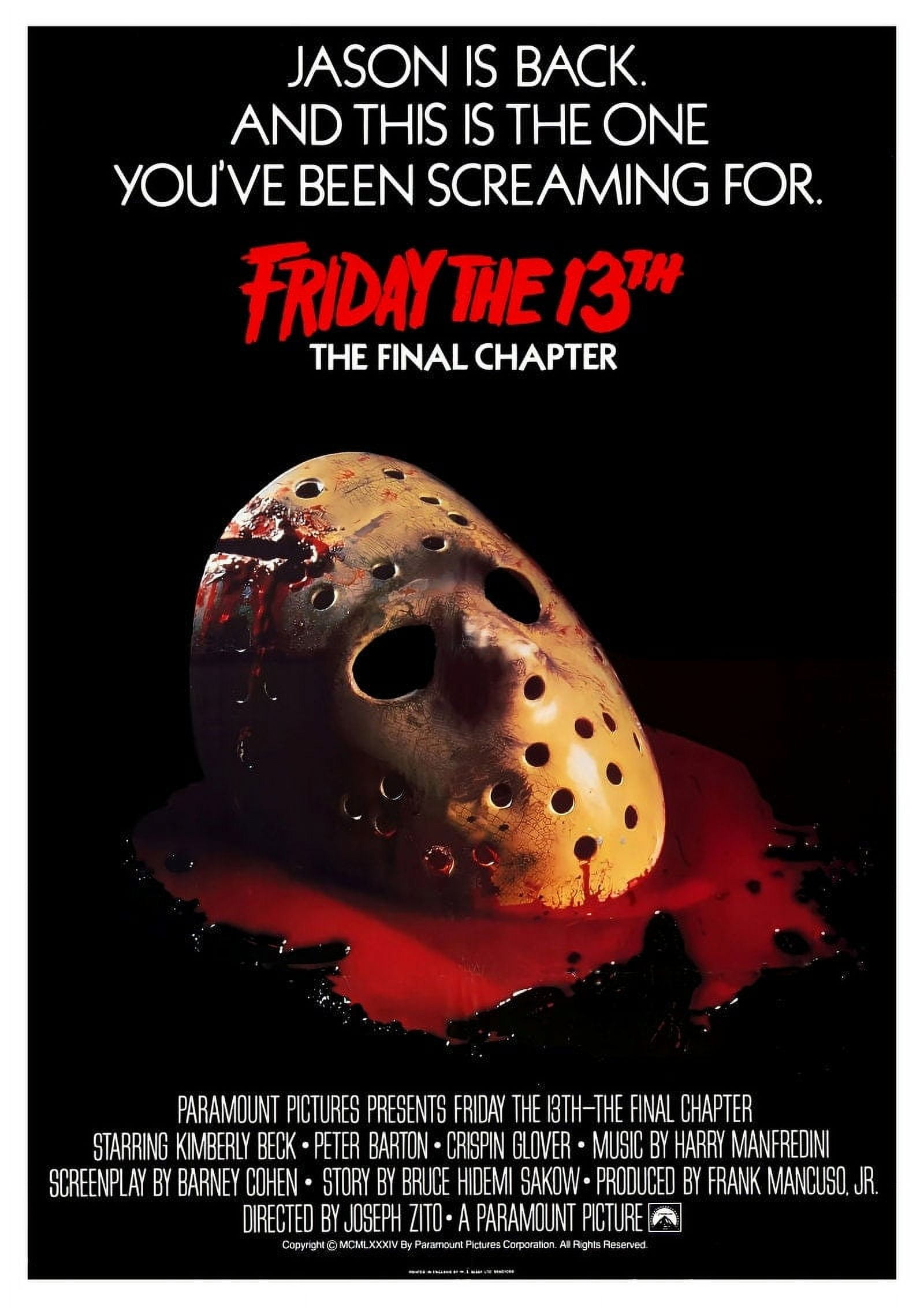 POSTER Friday the 13th the final chapter Movie Poster Filmplakat ...