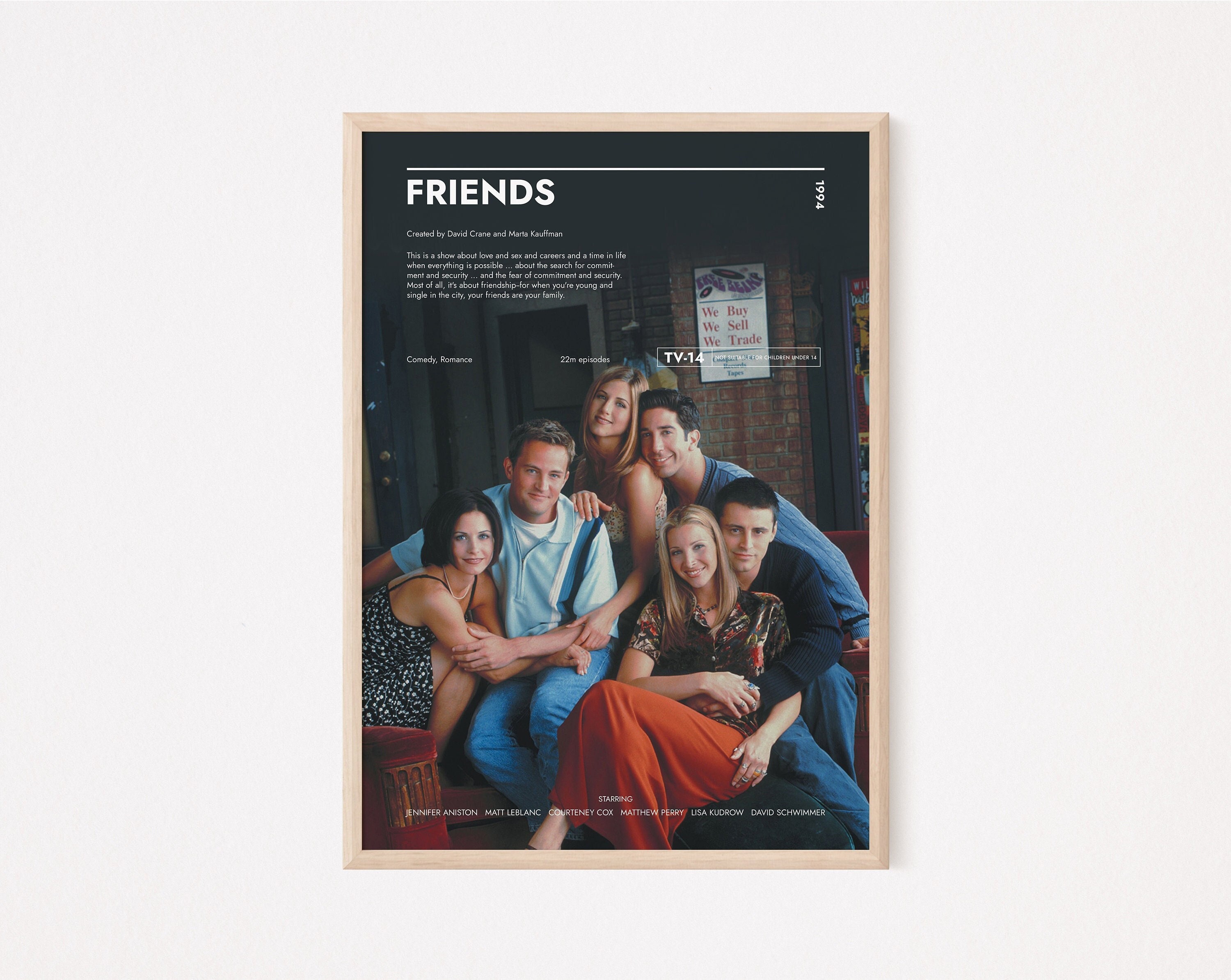 POSTER Friends Poster | Art Print | Movie Posters | TV Posters-UNFRAMED ...