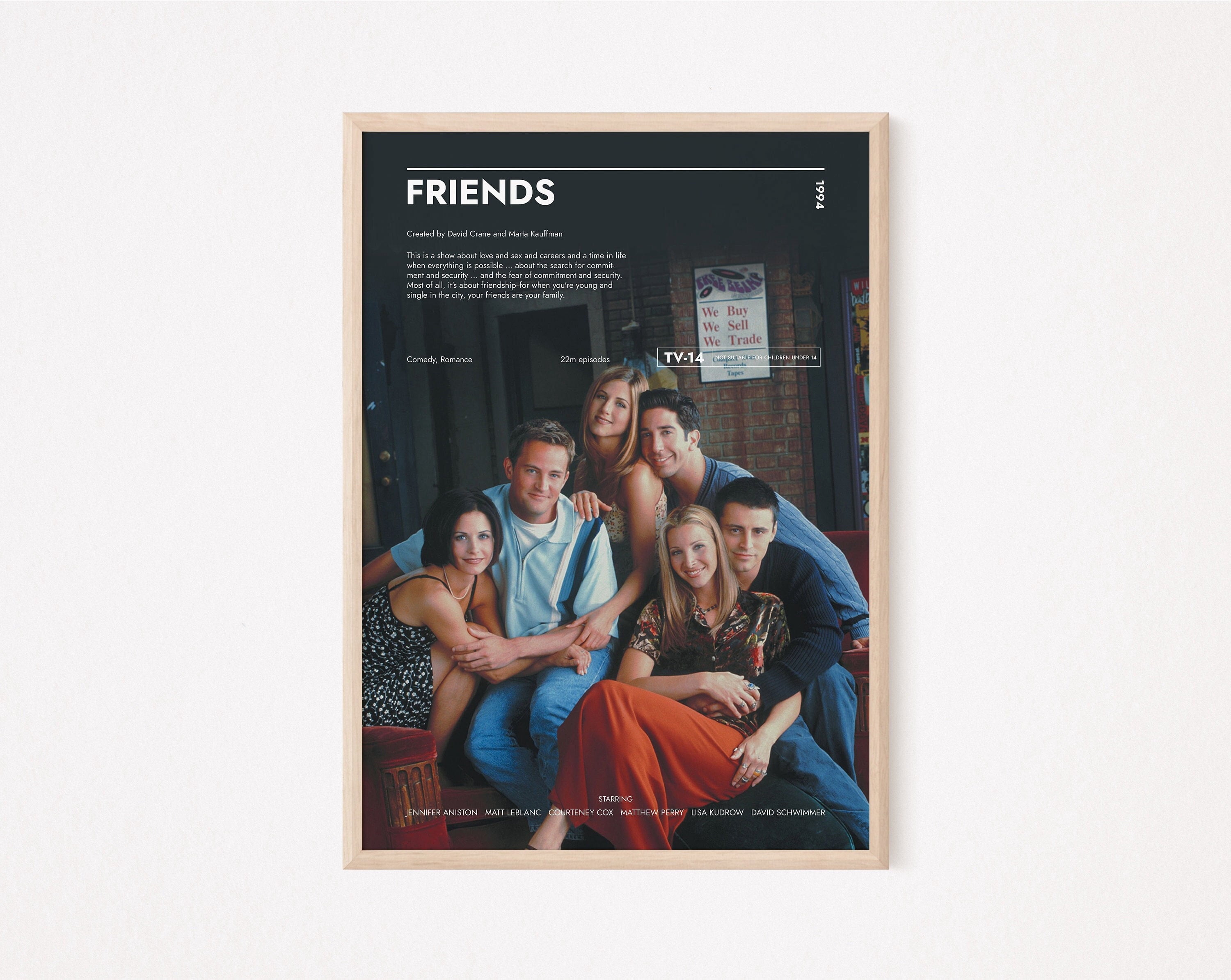POSTER Friends Poster | Art Print | Movie Posters | TV Posters-UNFRAMED ...