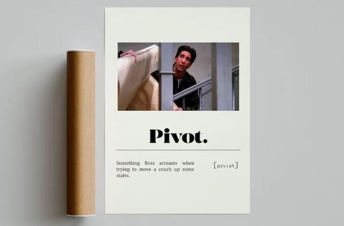 POSTER Friends Ross Pivot Poster Minimalist TV Show Poster-12x18 ...
