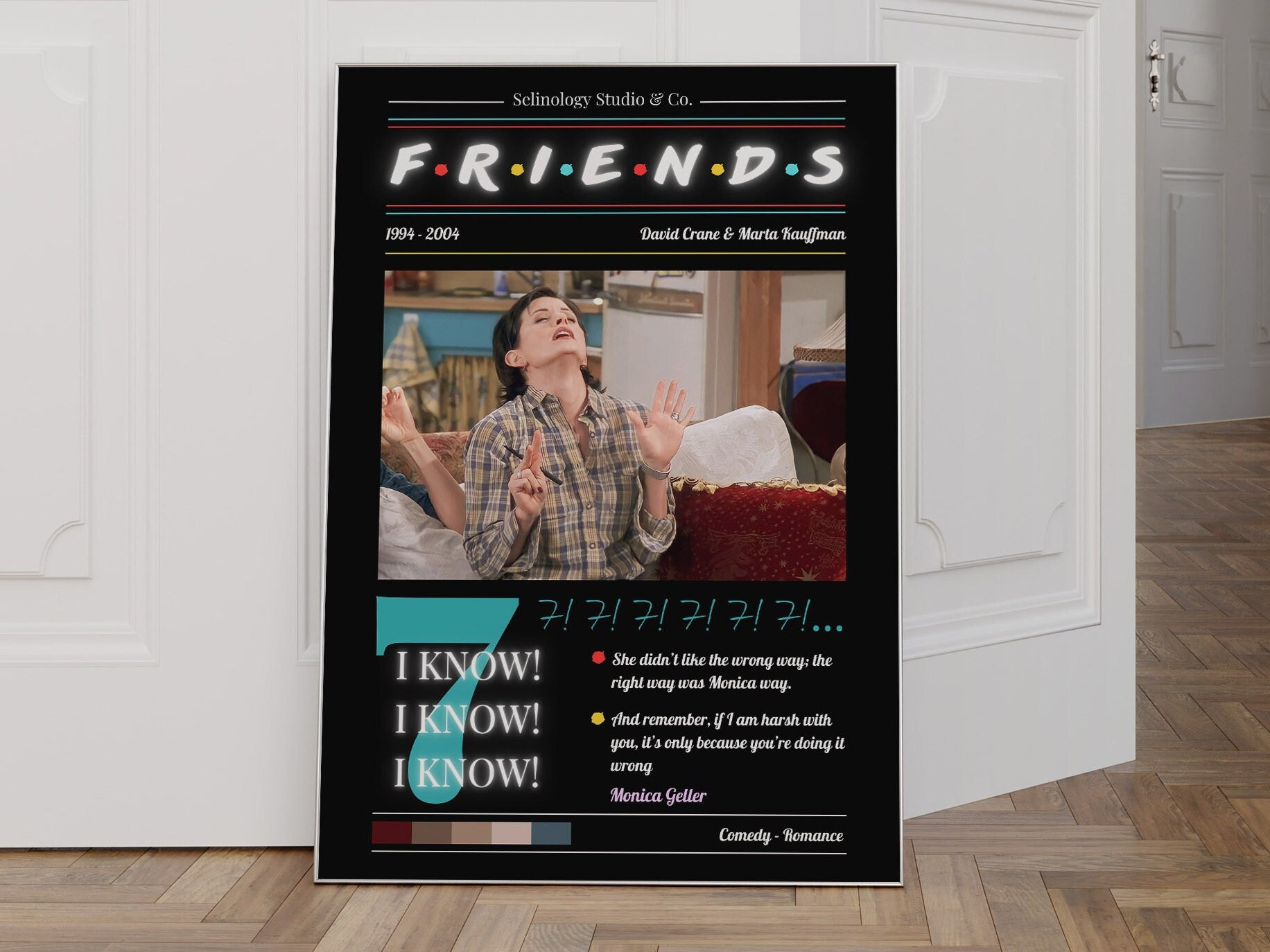 POSTER Friends TV Show Themed Wall Art | 90s Series Poster | Cult ...