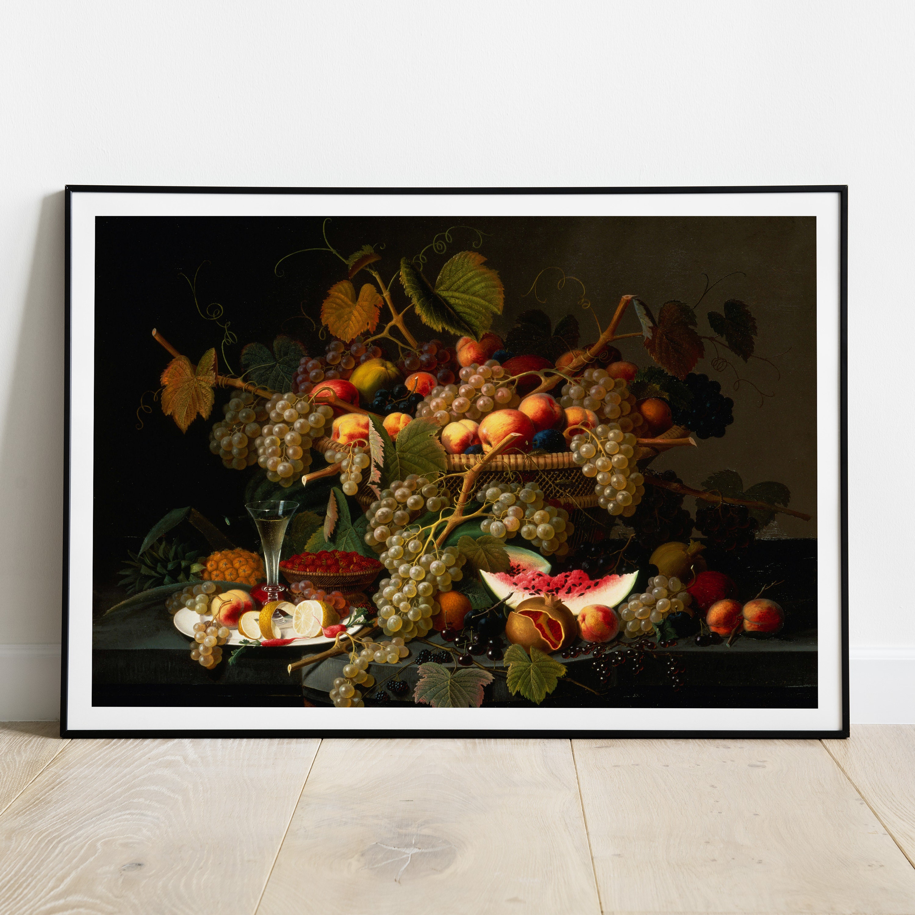 POSTER Fruit Basket Painting | Still Life Painting | Still Life with ...