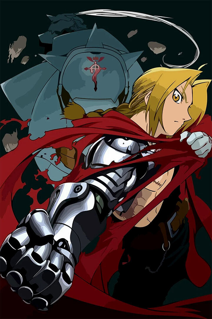 POSTER Fullmetal Alchemist Edward Elric Animation Action Wall Art Home ...