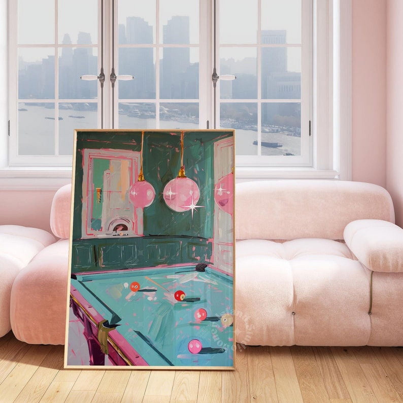 POSTER Funky billiards ball 8 print painting groovy posters dorm room ...