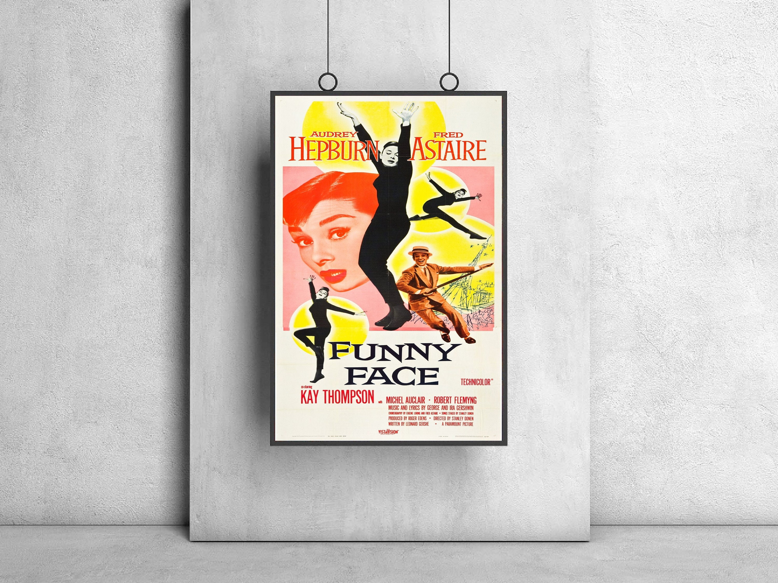 POSTER Funny Face Movie 1957 Original Poster, 3 Sizes, Vintage Movie ...