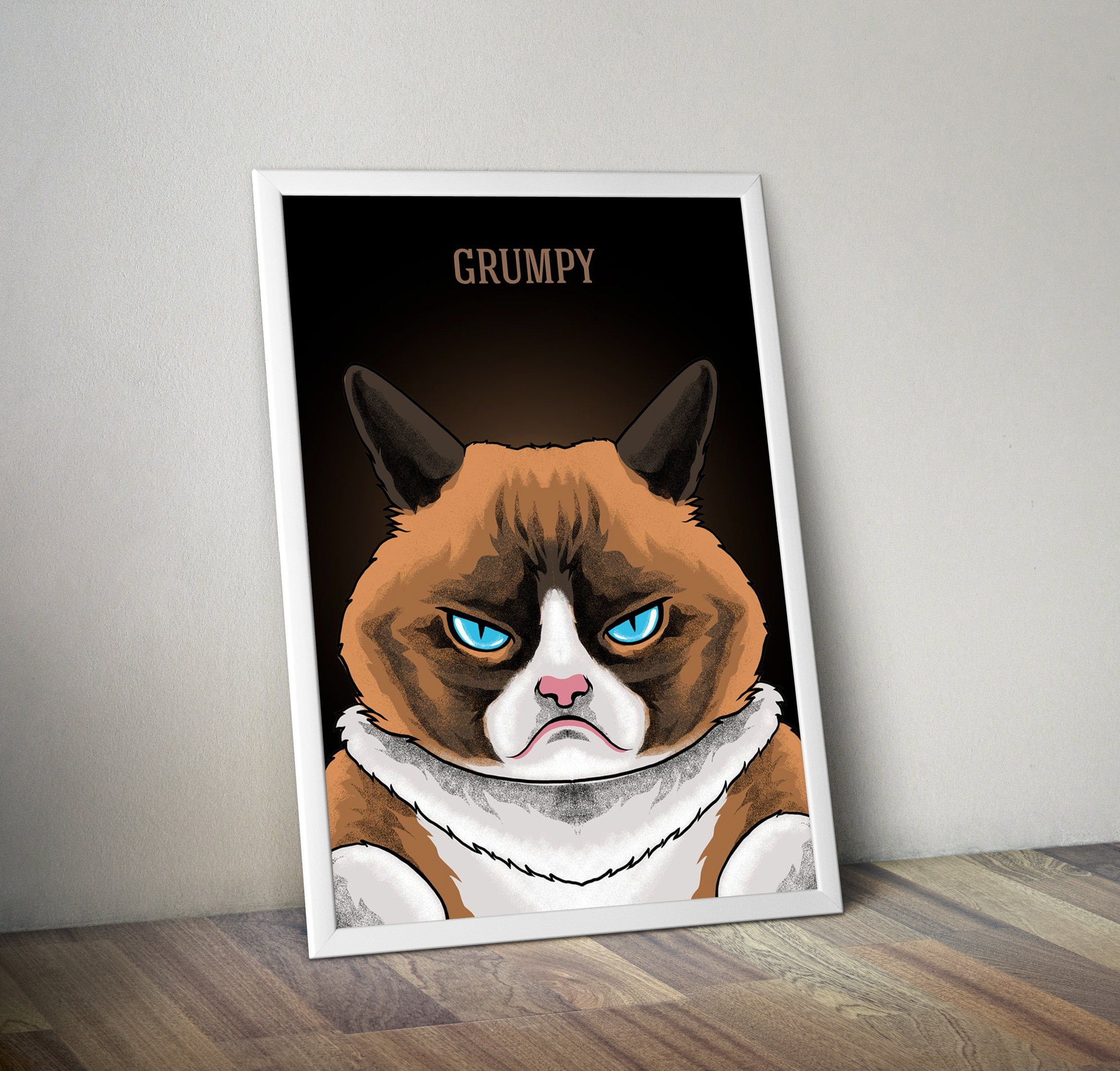 POSTER Funny Grumpy Cat Meme Poster Funny Memes Funny Present Meme ...