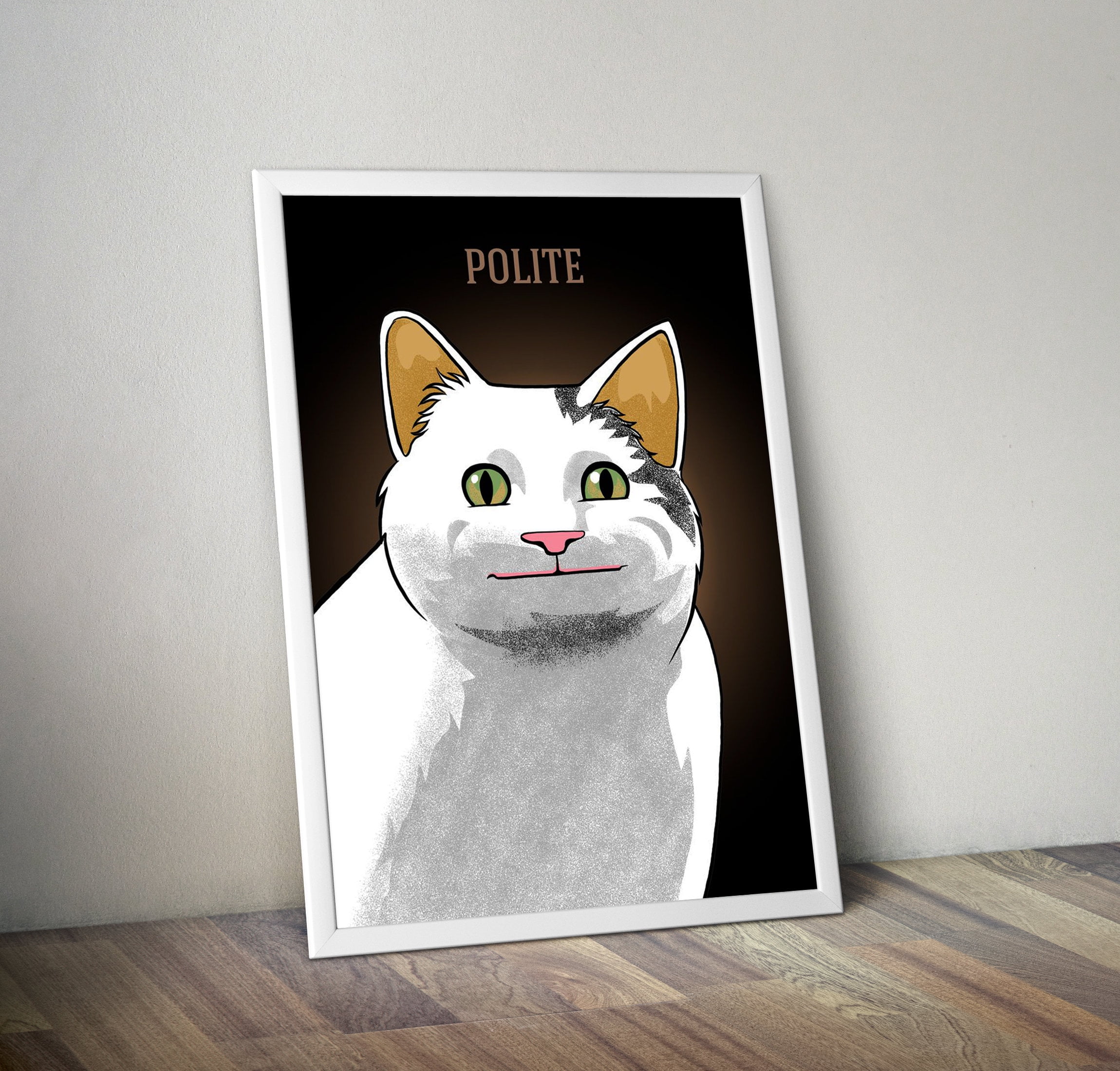 POSTER Funny Polite Cat Meme Poster Funny Memes Funny Present Meme ...