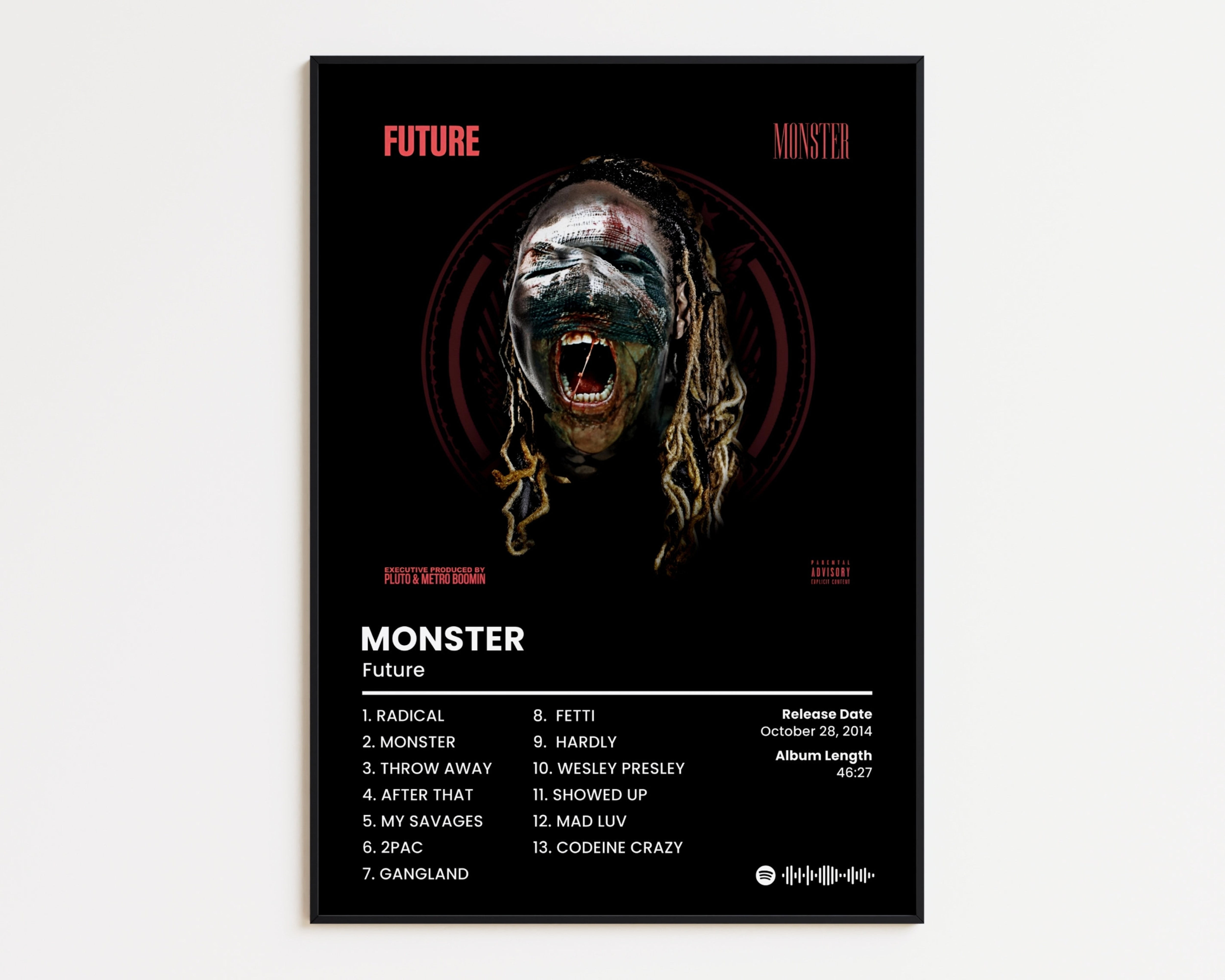 POSTER Future Cover Poster, Monster Print, Classics Rap Poster, Hip Hop ...
