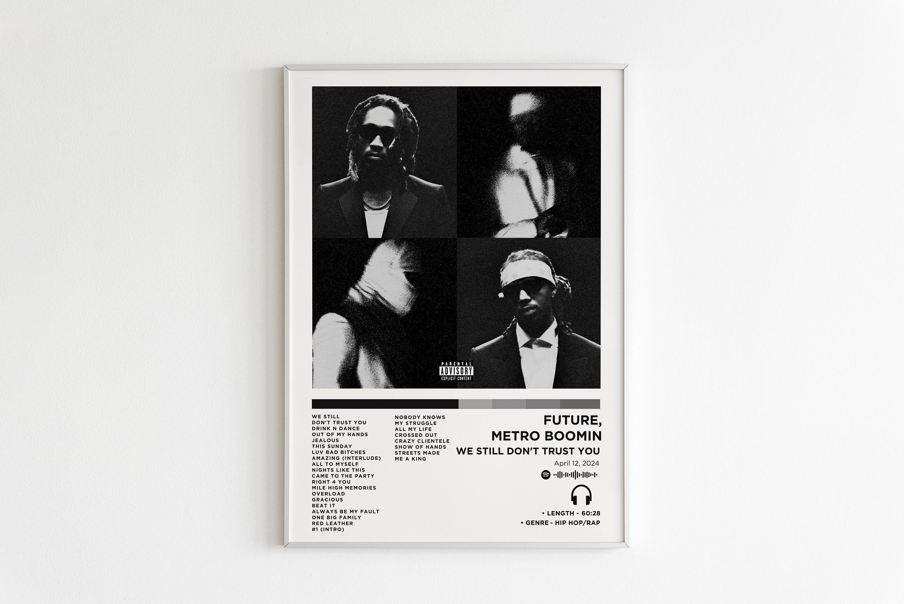 POSTER Future, Metro Boomin - We Still Don't Trust You Album Poster ...
