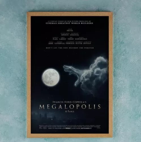 POSTER Futuristic Sci-Fi Poster, Megalopolis Film-Inspired Artwork ...