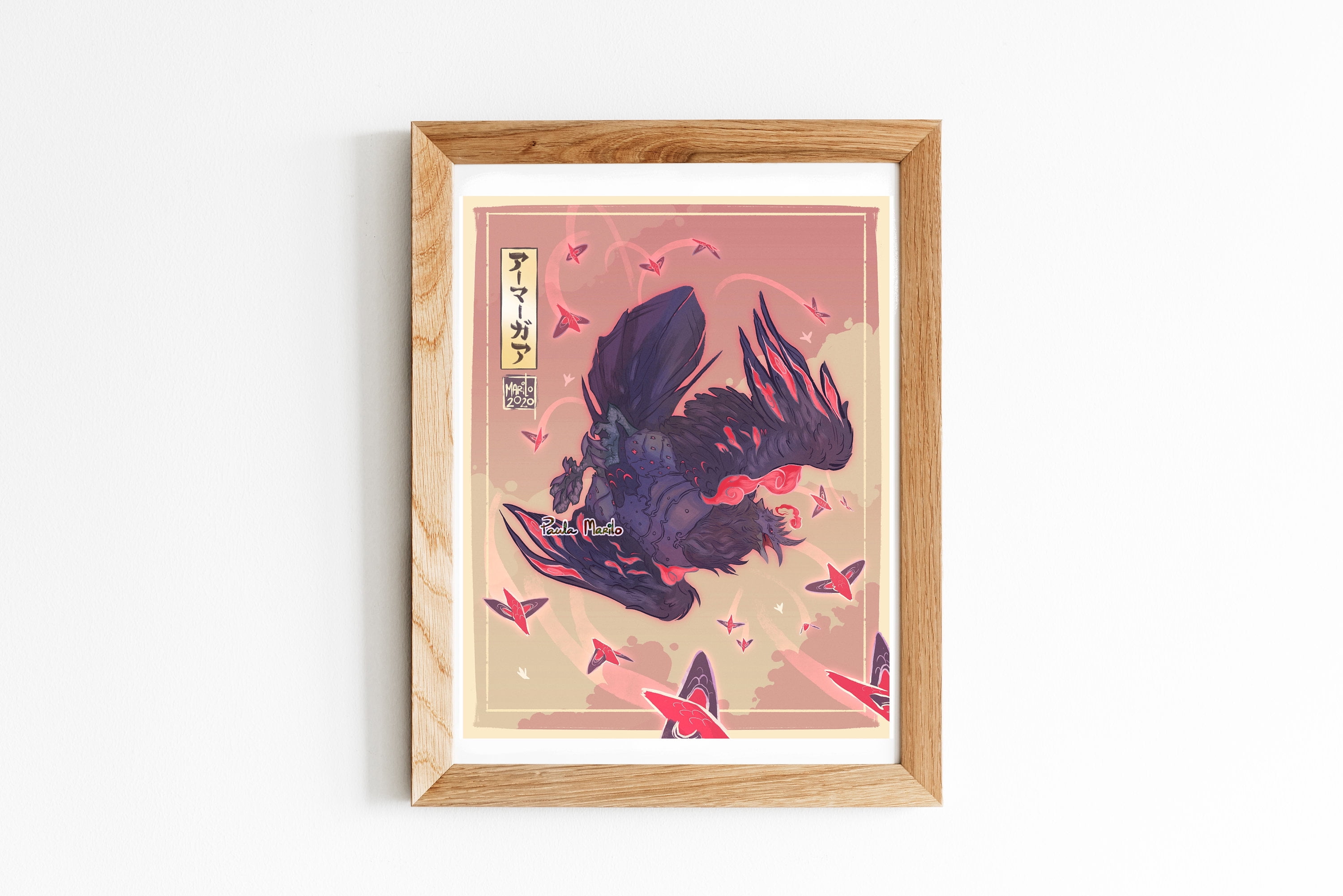 Poster G-Max Wind Rage Corviknight Pokemon Print | Poster | Pokemon ...