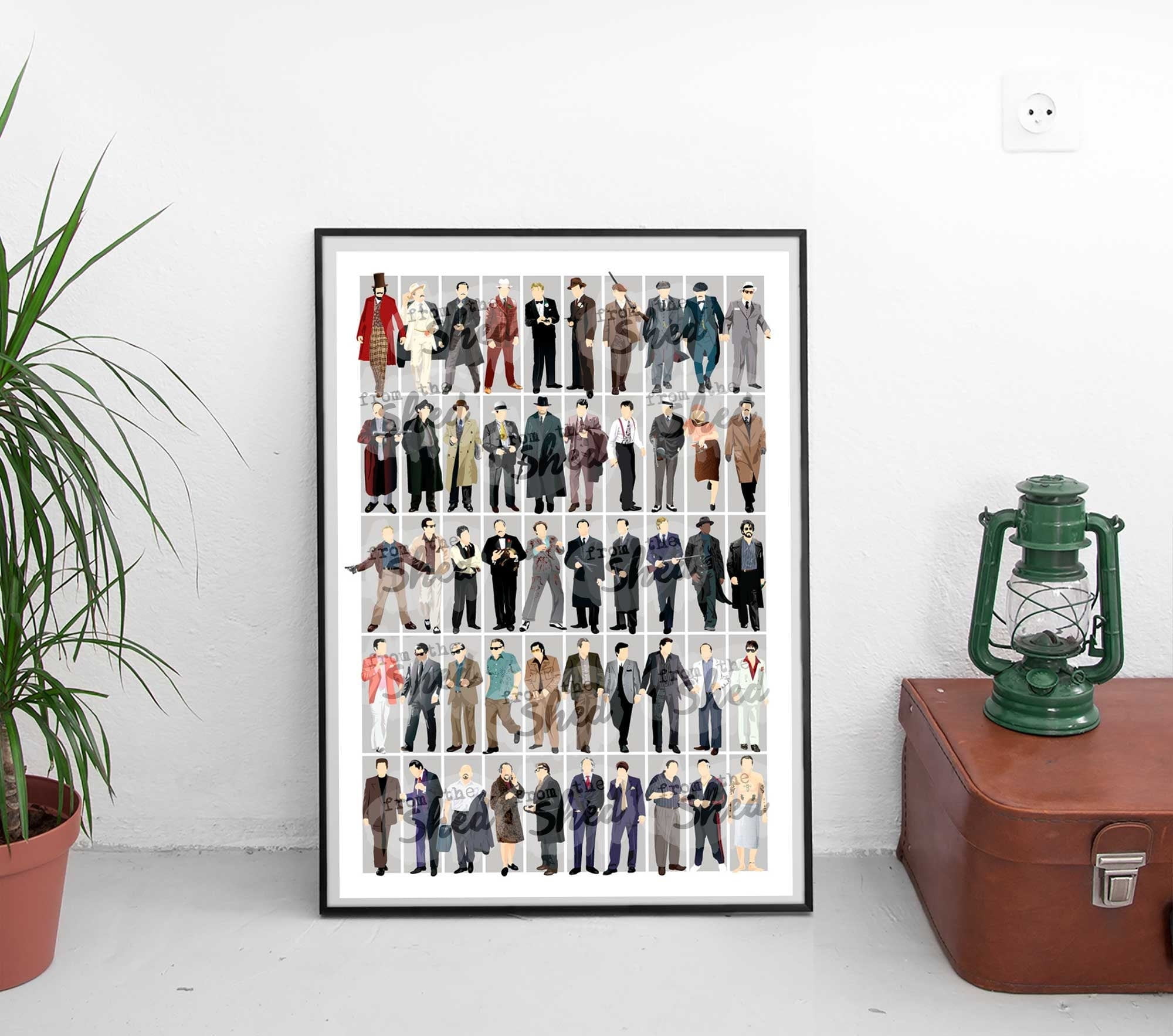 POSTER GANGSTER - TV / MOVIE - Wall Art - Print - Mafia - Mob - Crime ...