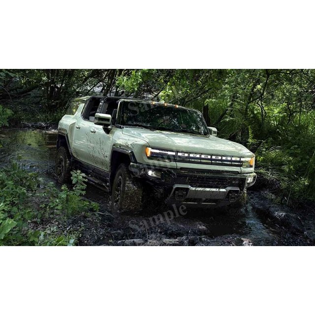 POSTER GMC Hummer EV SUV Edition 2024 High Res Wall Decor Print Photo ...