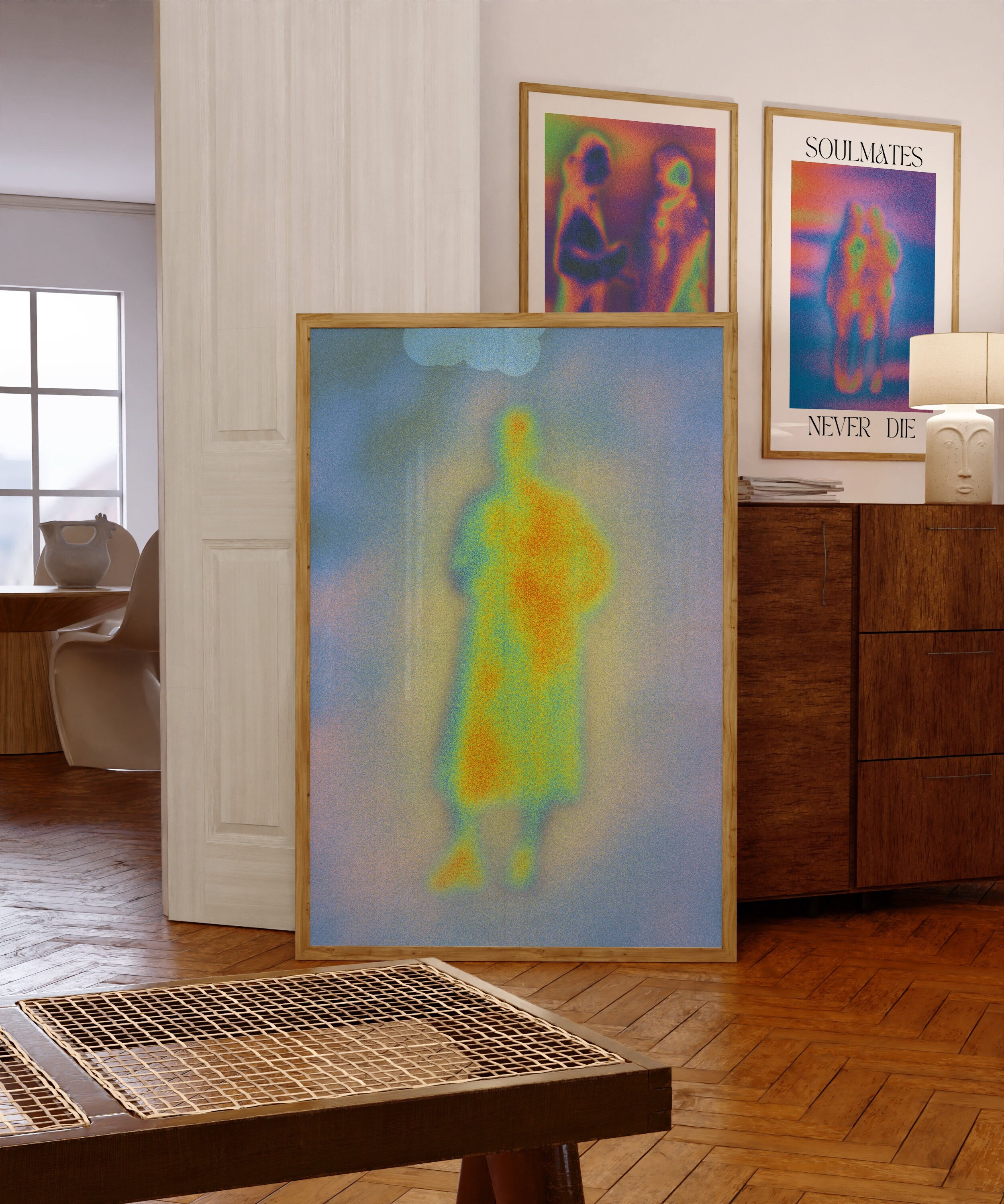 POSTER Gadient Art, 70s Art, Spiritual Gift, Aura Print, Psychedelic ...