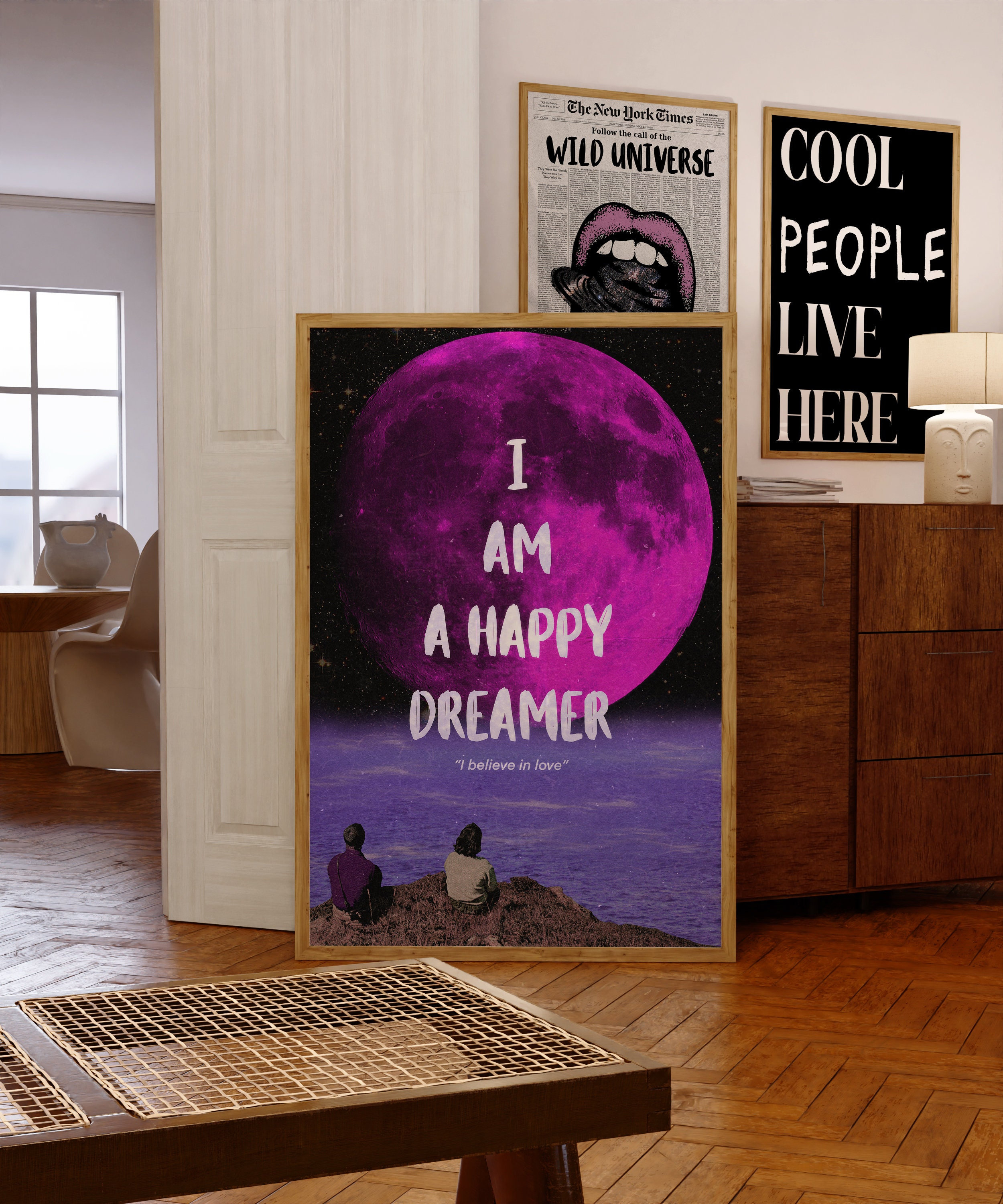 POSTER Gadient Art, 70s Wall Art, Spiritual Gift, Aura Print ...