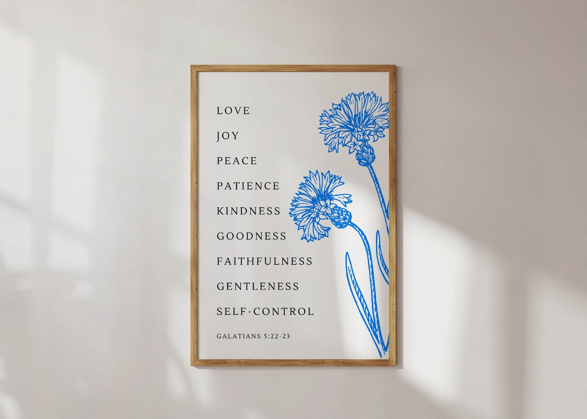 Poster Galatians 5:22-23 | Fruit Of the Spirit | | Christian Wall Art ...