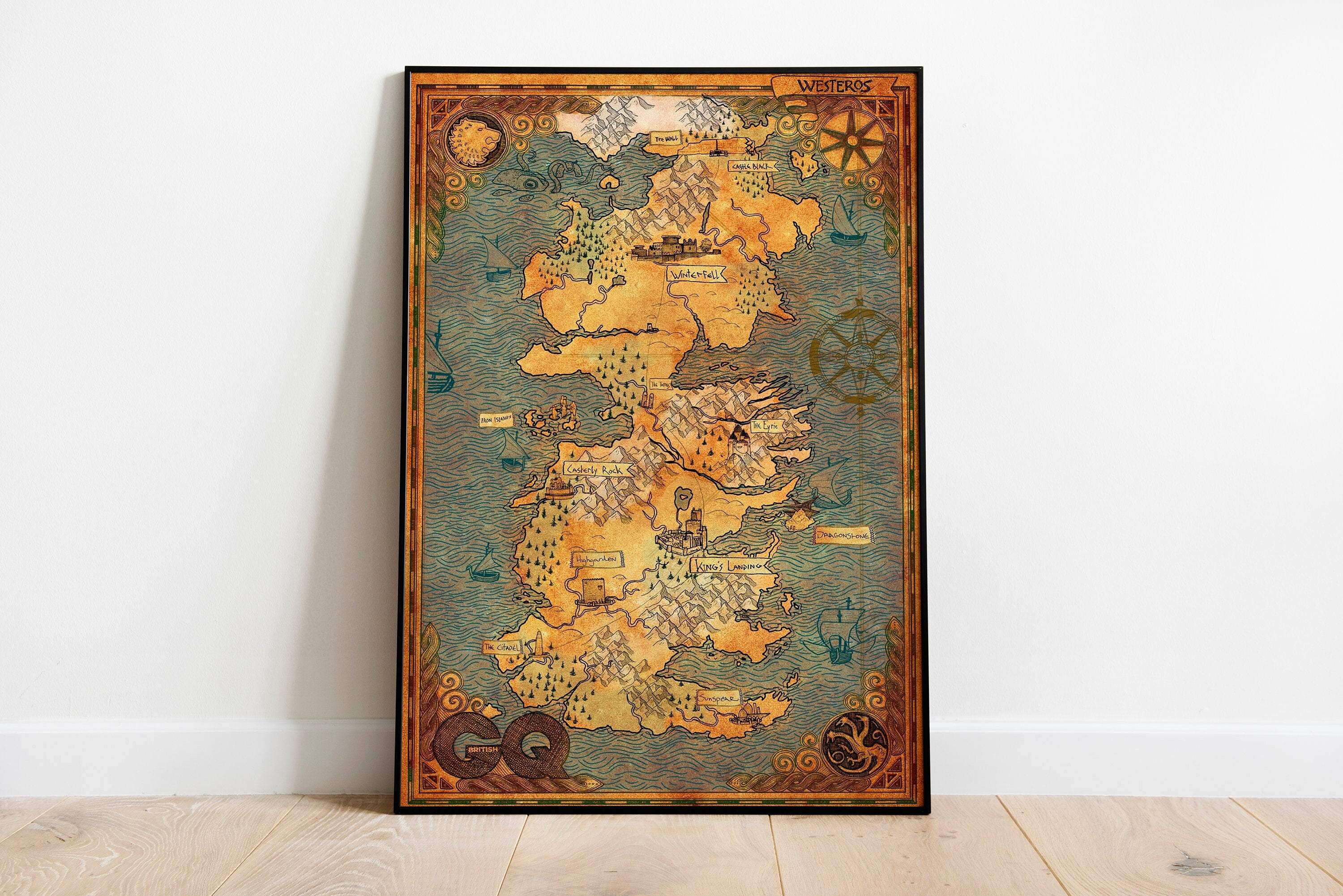 POSTER Game Of Thrones Poster | Game Of Thrones Map Poster | GOT Map ...