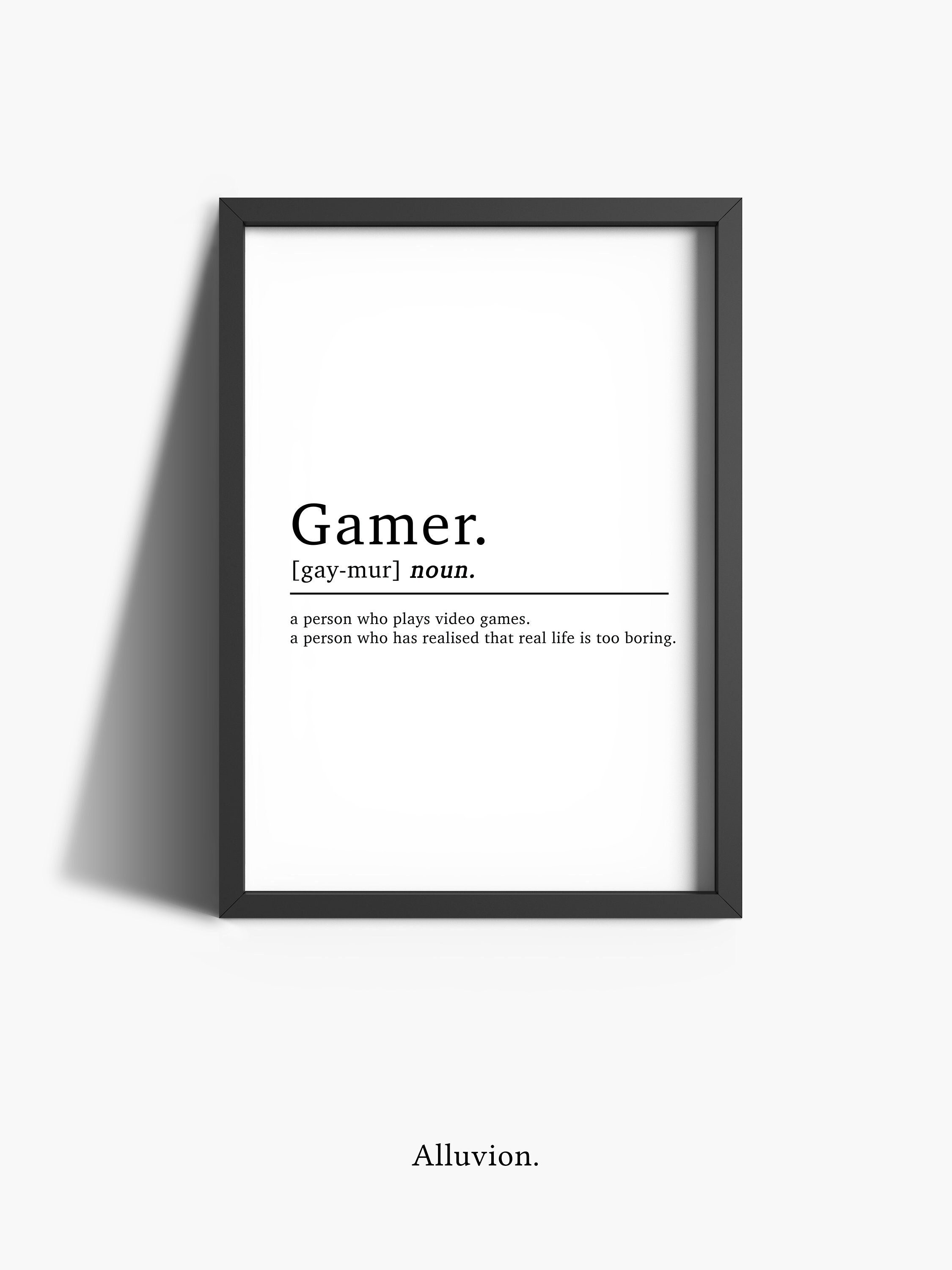 POSTER Gamer Print | | Gamer Print | Gaming Wall Art | Gamer Gift ...