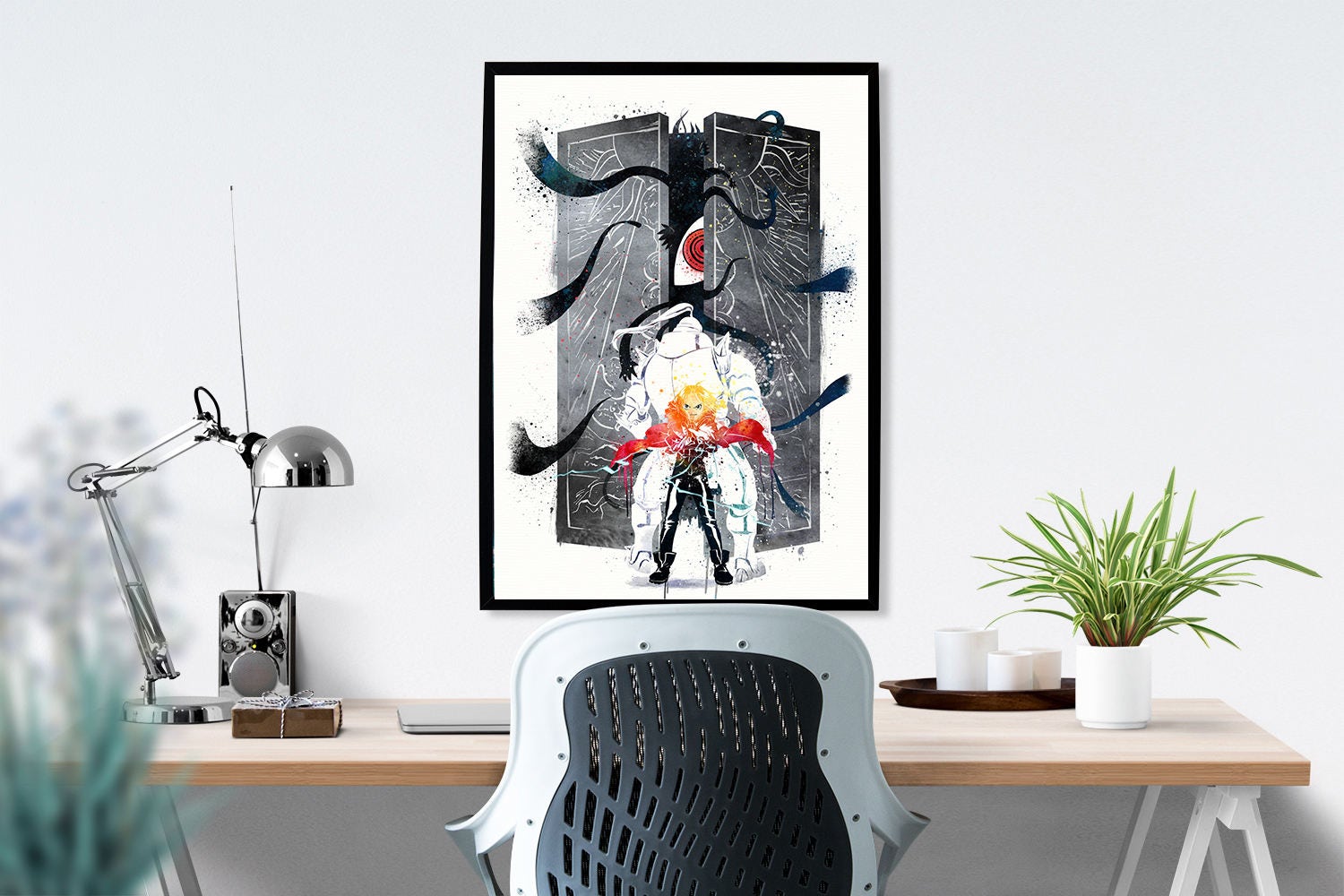 POSTER Gate of Truth Watercolor Art Poster, Anime Fanart, Watercolor ...