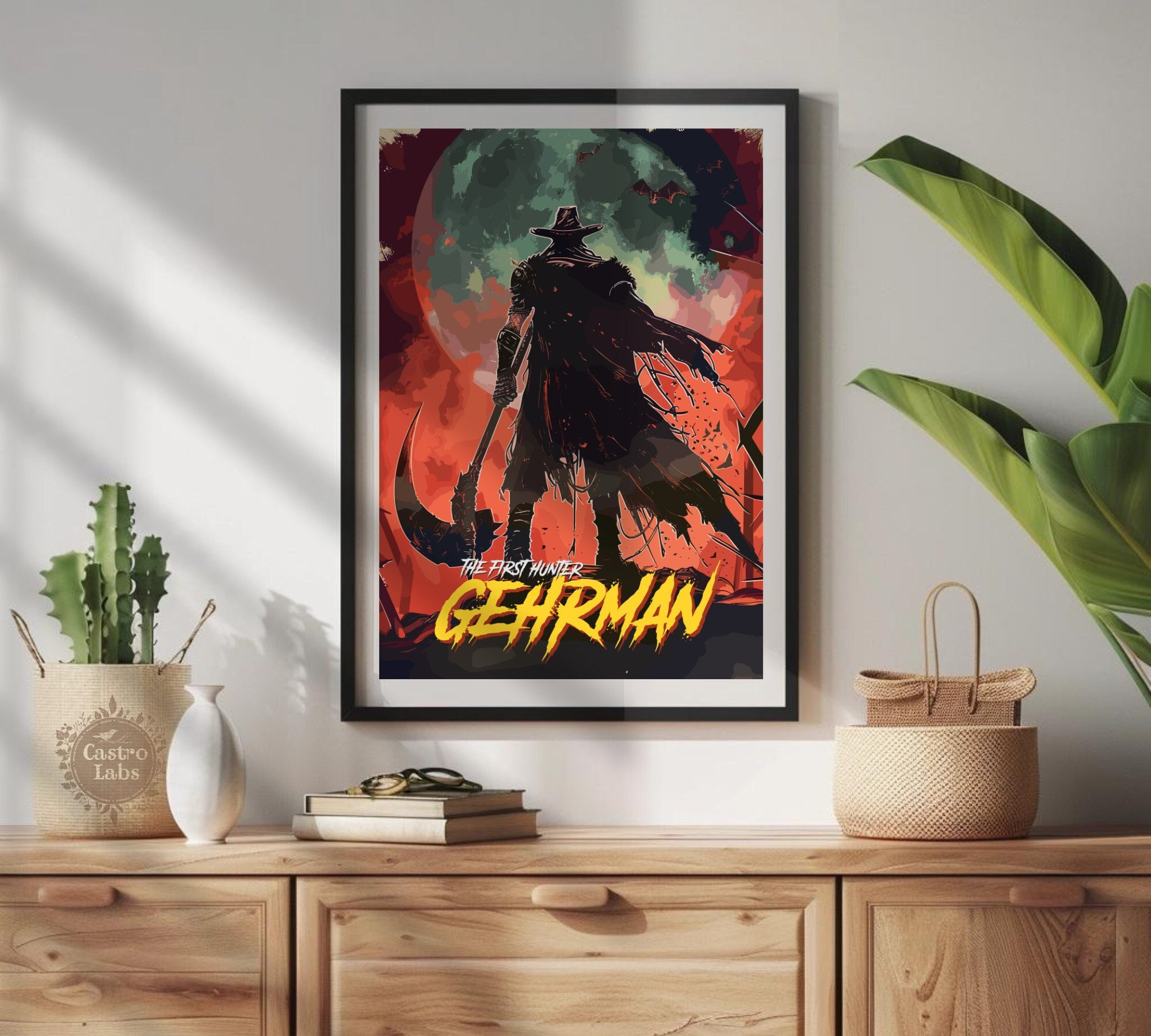 POSTER Gehrman the First Hunter Poster, Videogame Art, Soulsborne ...