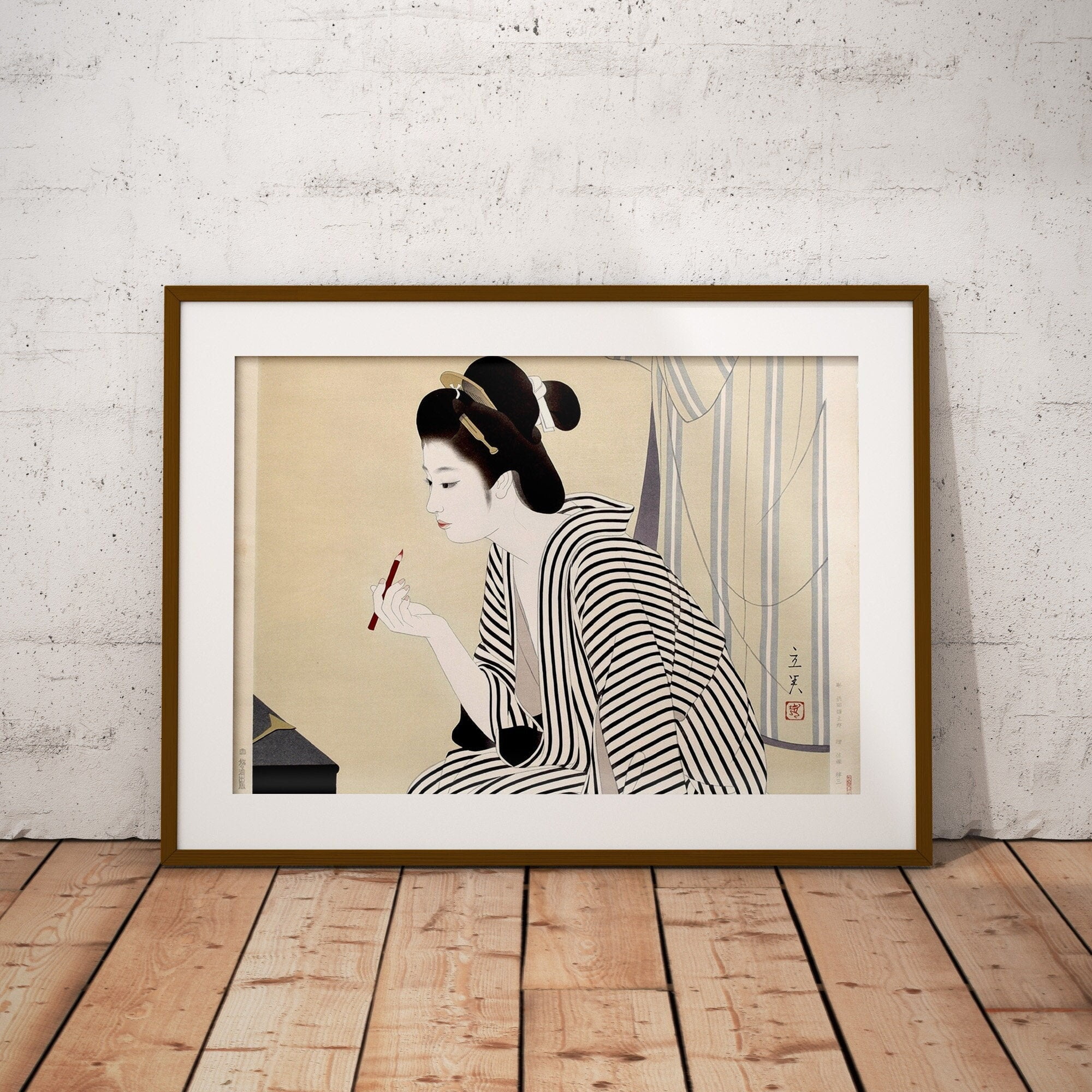 POSTER Geisha /Backstage Gakuya by Ito shinsu / poster- deco wall-UNFRAMED - Walmart.com