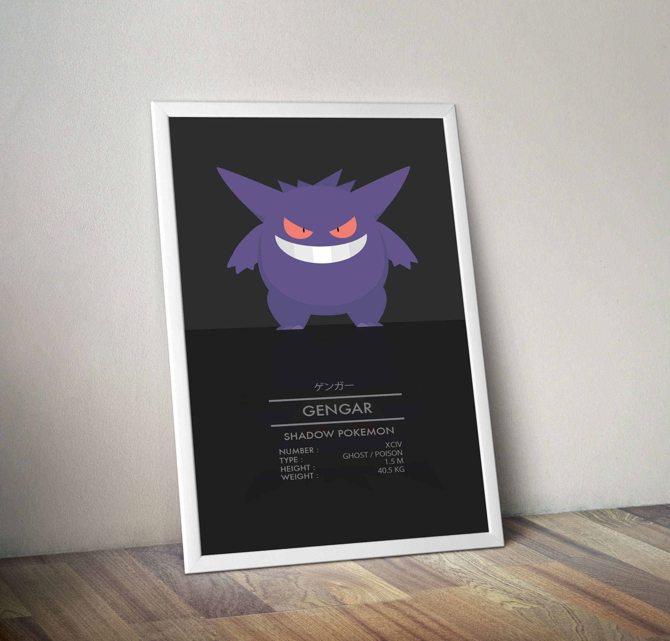 POSTER Gengar Pokemon Poster Pokemon Decor Pokemon Wall Art Pokemon ...