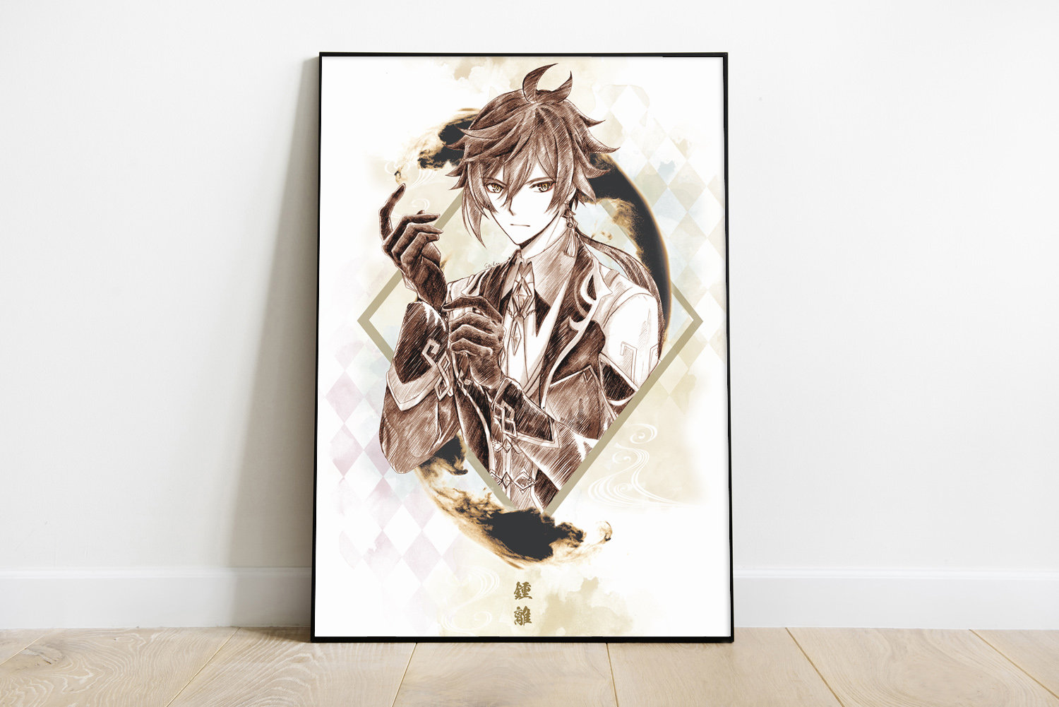 POSTER Genshin Impact Zhongli Morax Shouri Poster-UNFRAMED - Walmart.com