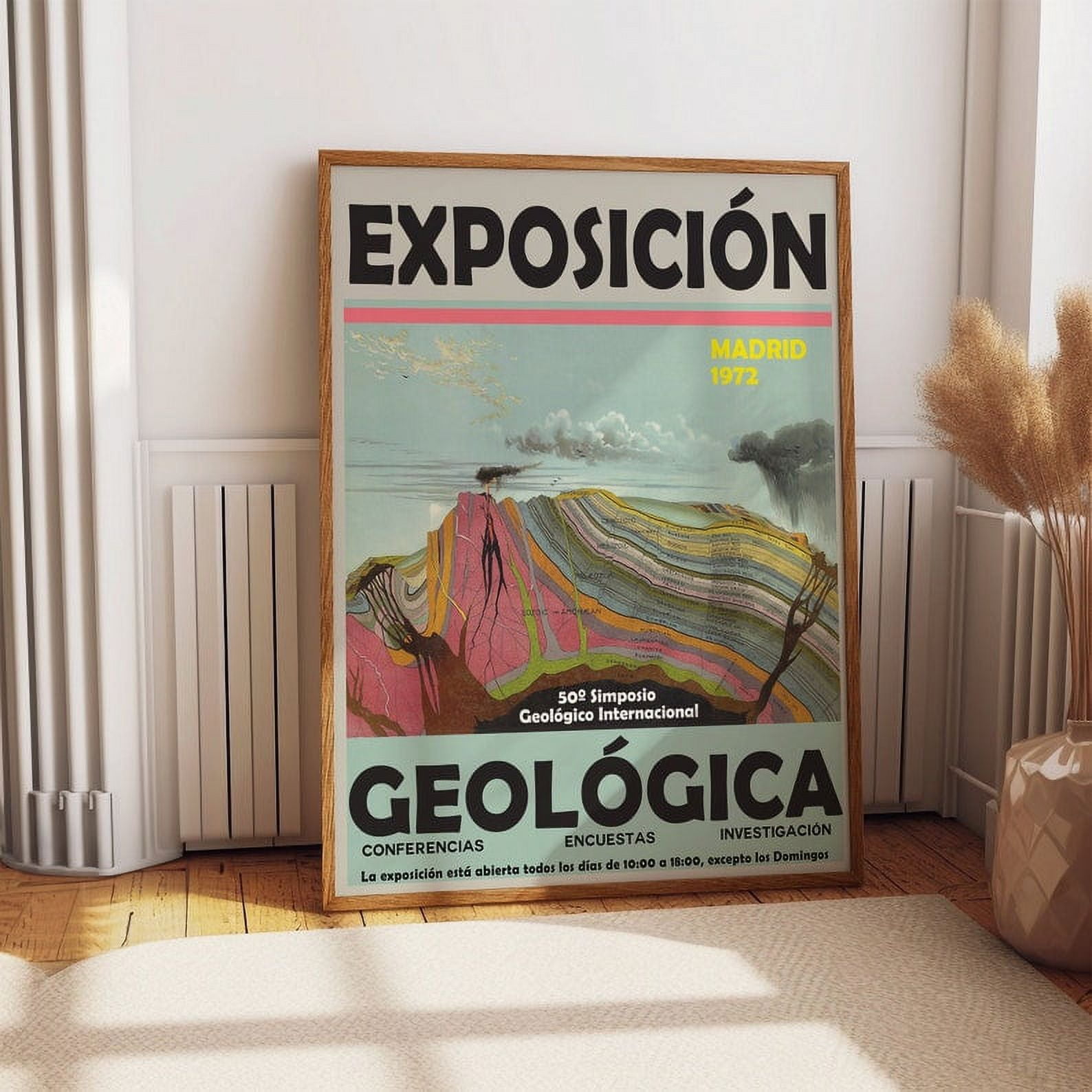 POSTER Geological Exhibition Poster 1972 Geology Poster Geology Print ...