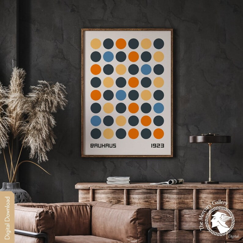 POSTER Geometric Shapes Poster, Bauhaus Geometric Print, Bauhaus Poster ...