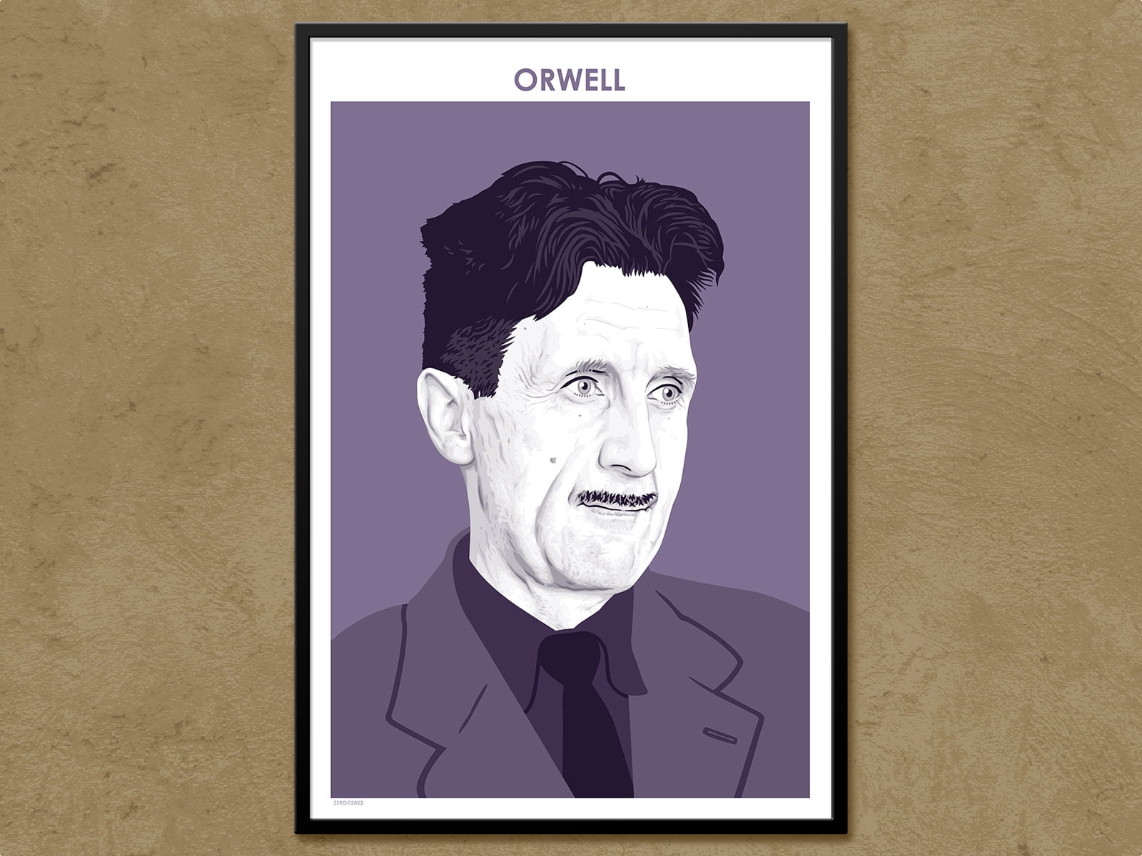 POSTER George Orwell - Author Poster | Literary Poster | Writer Gift ...