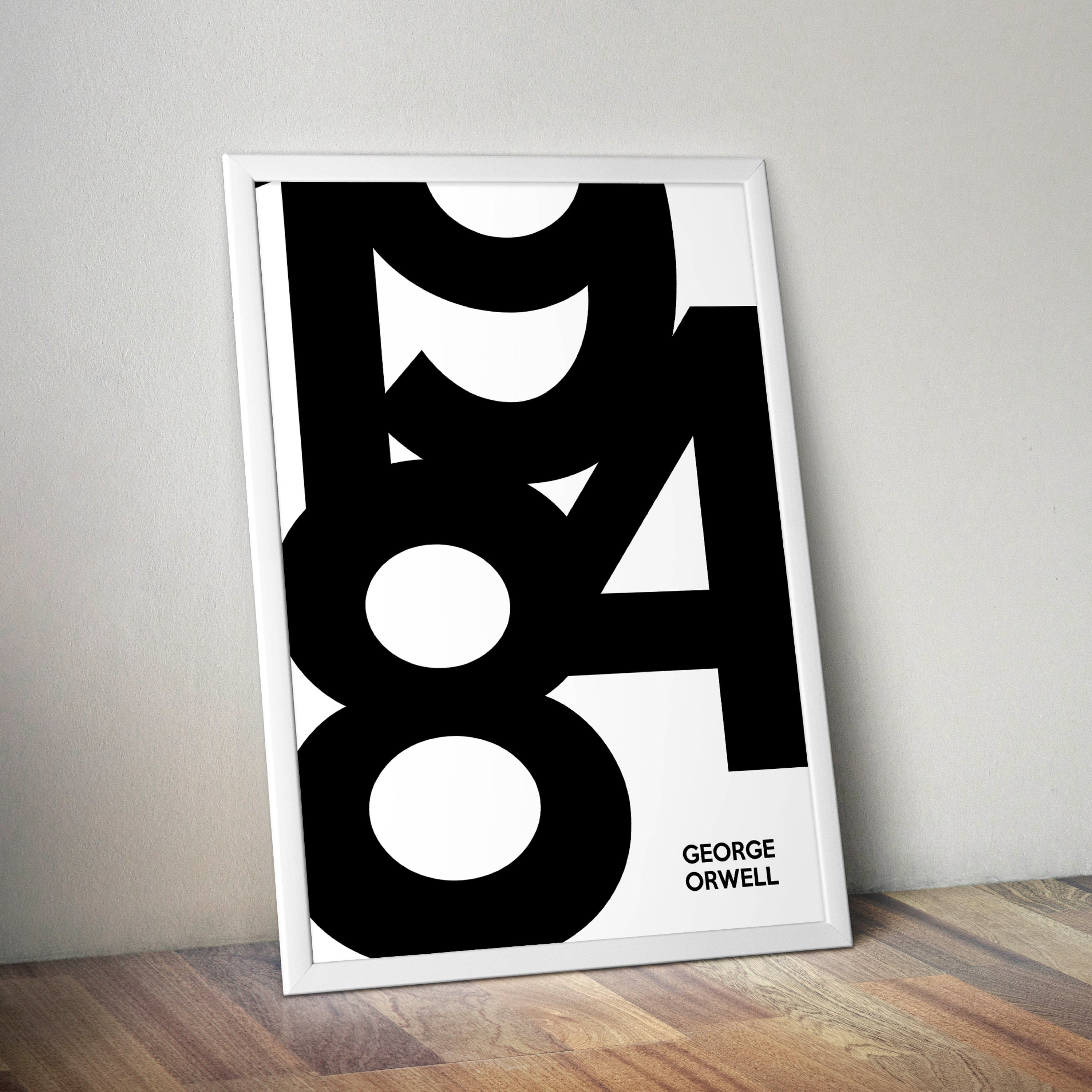 Poster George Orwells 1984 Inspired Vector Artwork | Typography 1984 ...