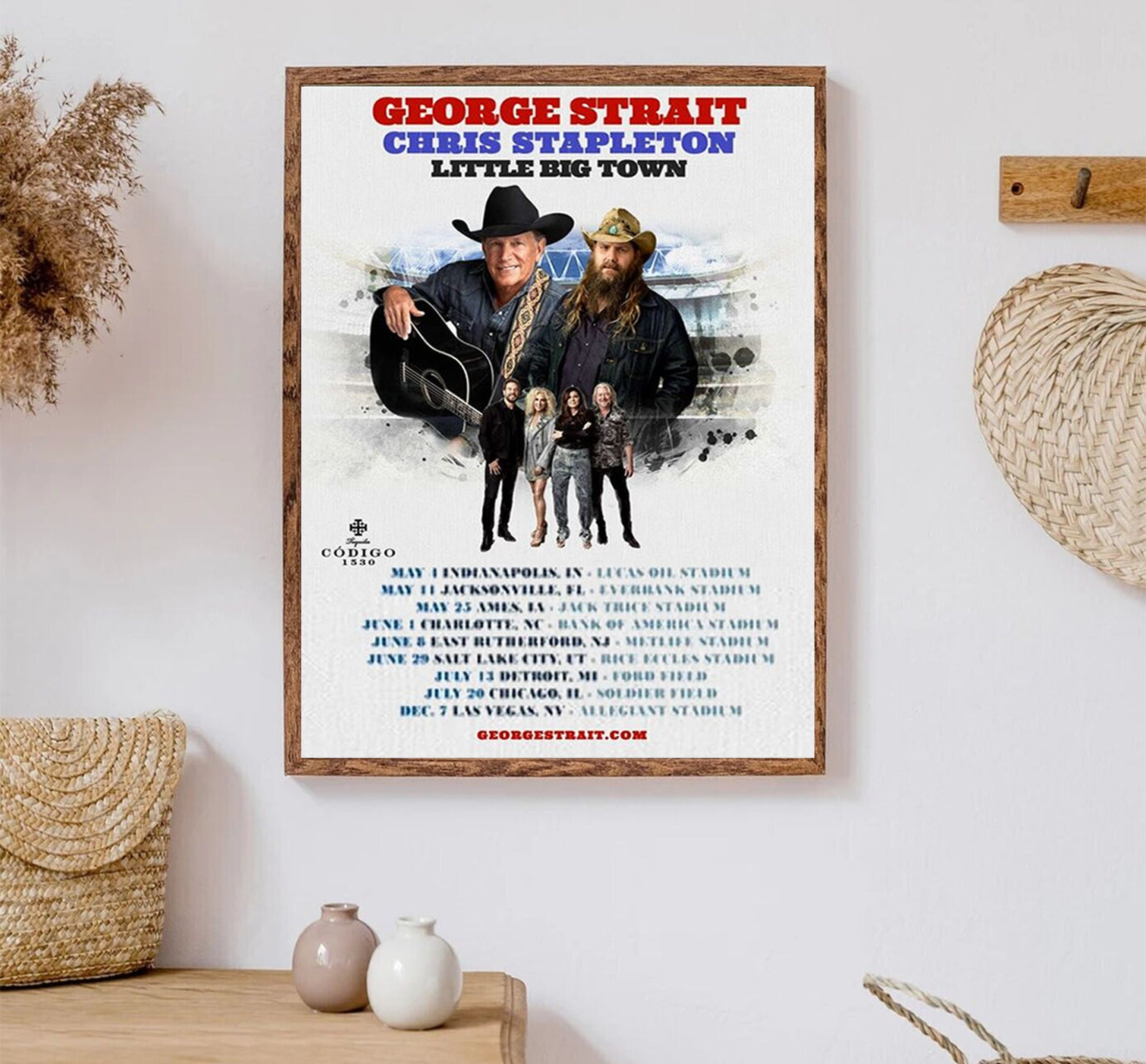 POSTER George Strait & Chris Stapleton 2024 Poster, Decor Home, Gift ...