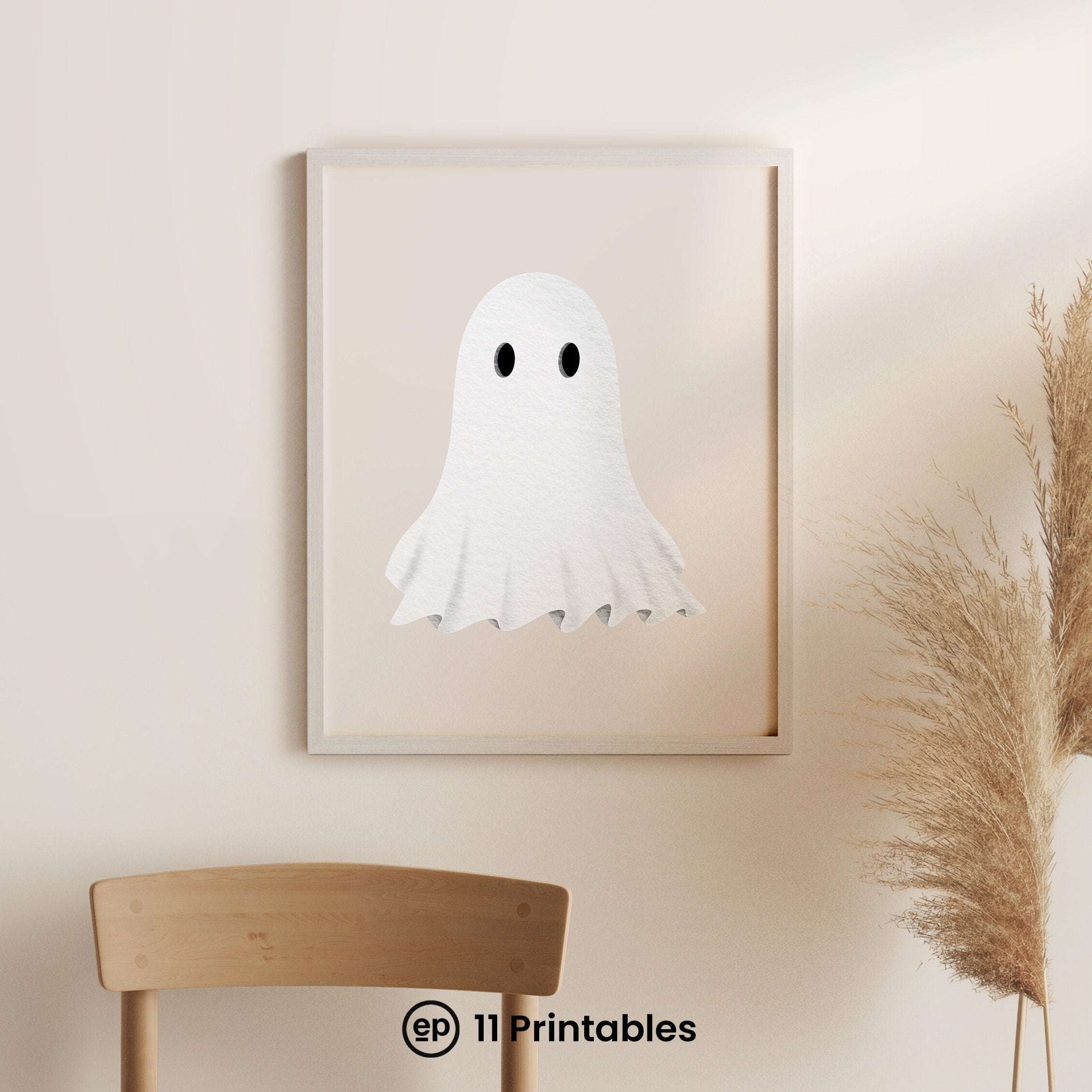 POSTER Ghost Poster, Sheeted Ghost Art, Cute Ghost, Little Ghost Face ...