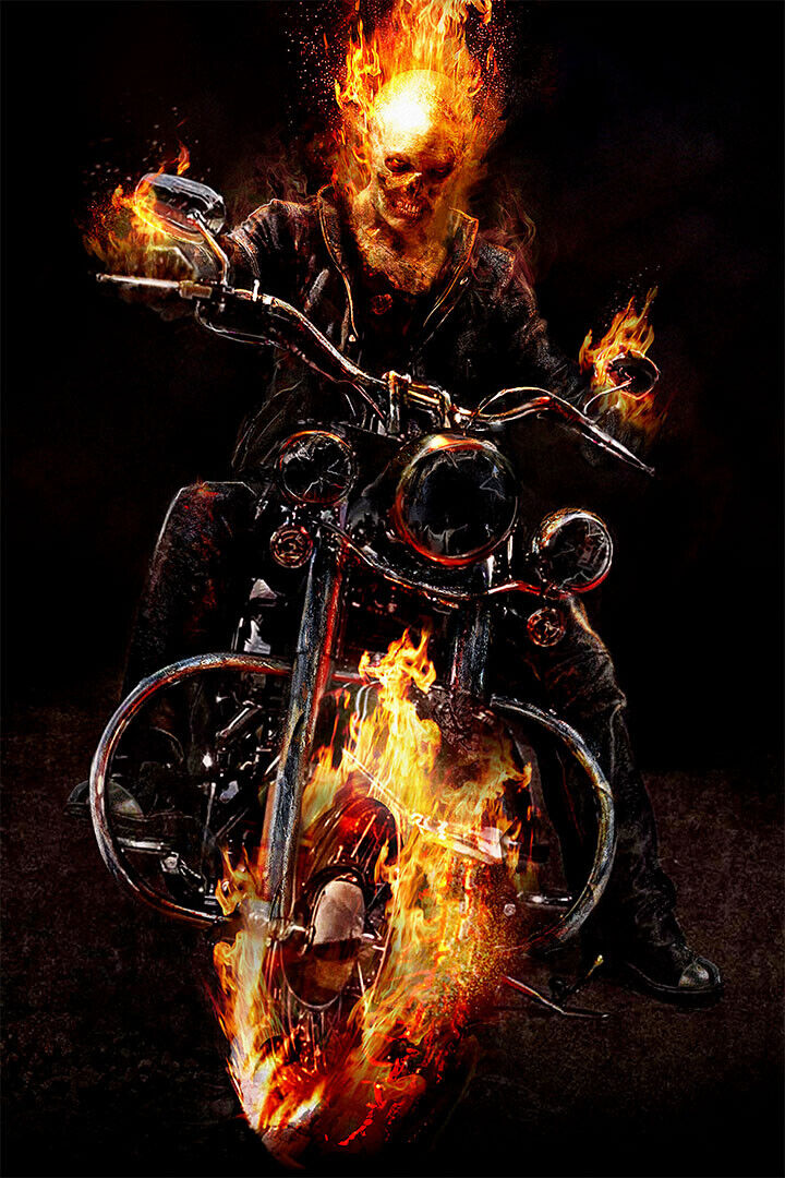 POSTER Ghost Rider Movie Action Thriller Fantasy Adventure Wall Art ...