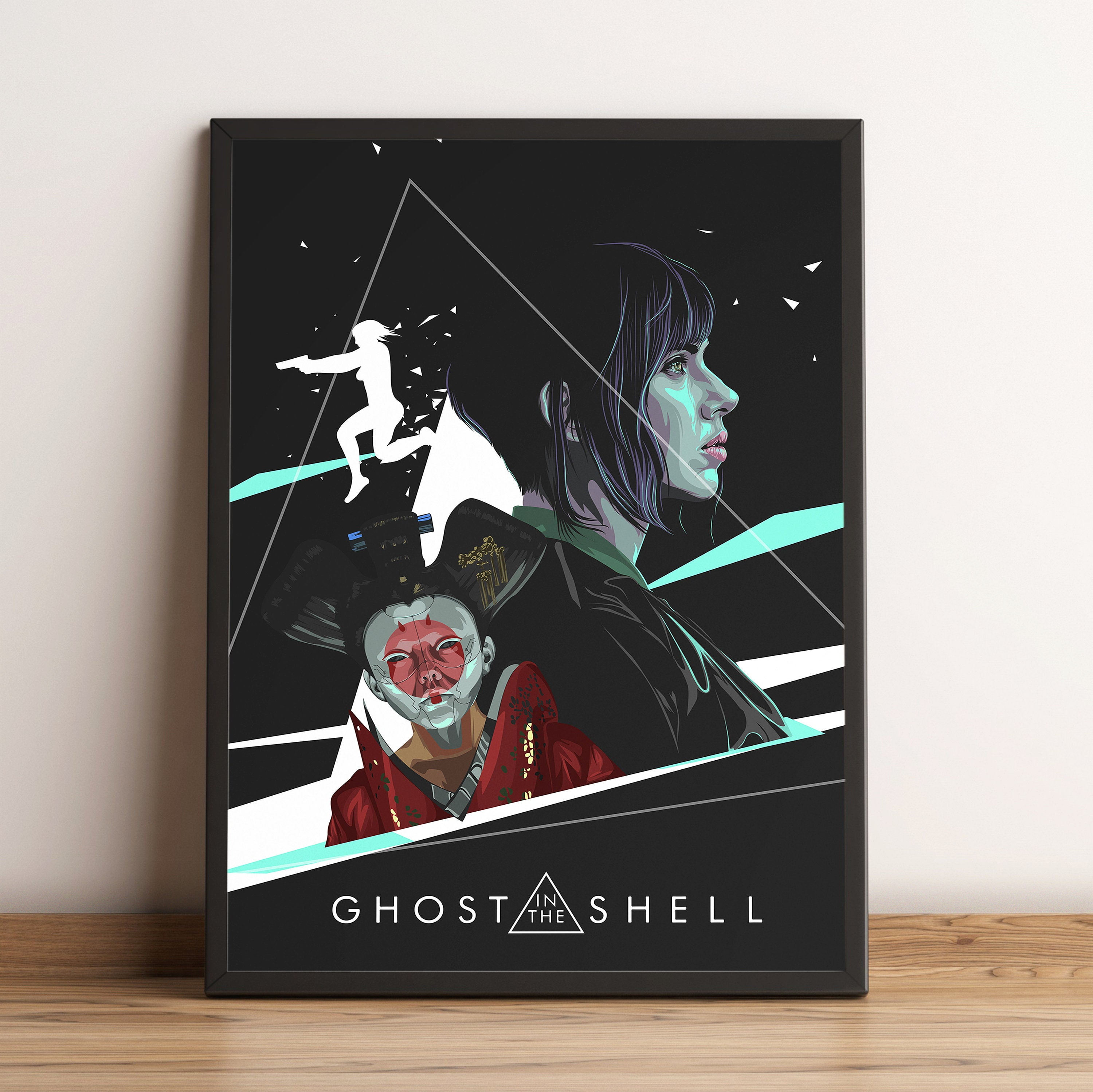 POSTER Ghost in the Shell Poster, Scarlett Johansson Wall Art, Pilou ...