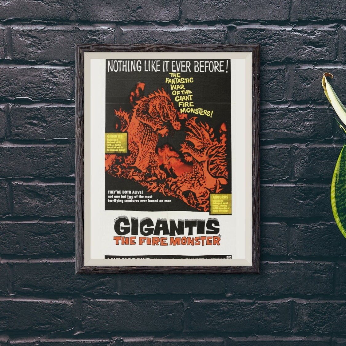 POSTER Gigantis, the Fire Monster -- Deluxe Poster Art Print || Rarely ...