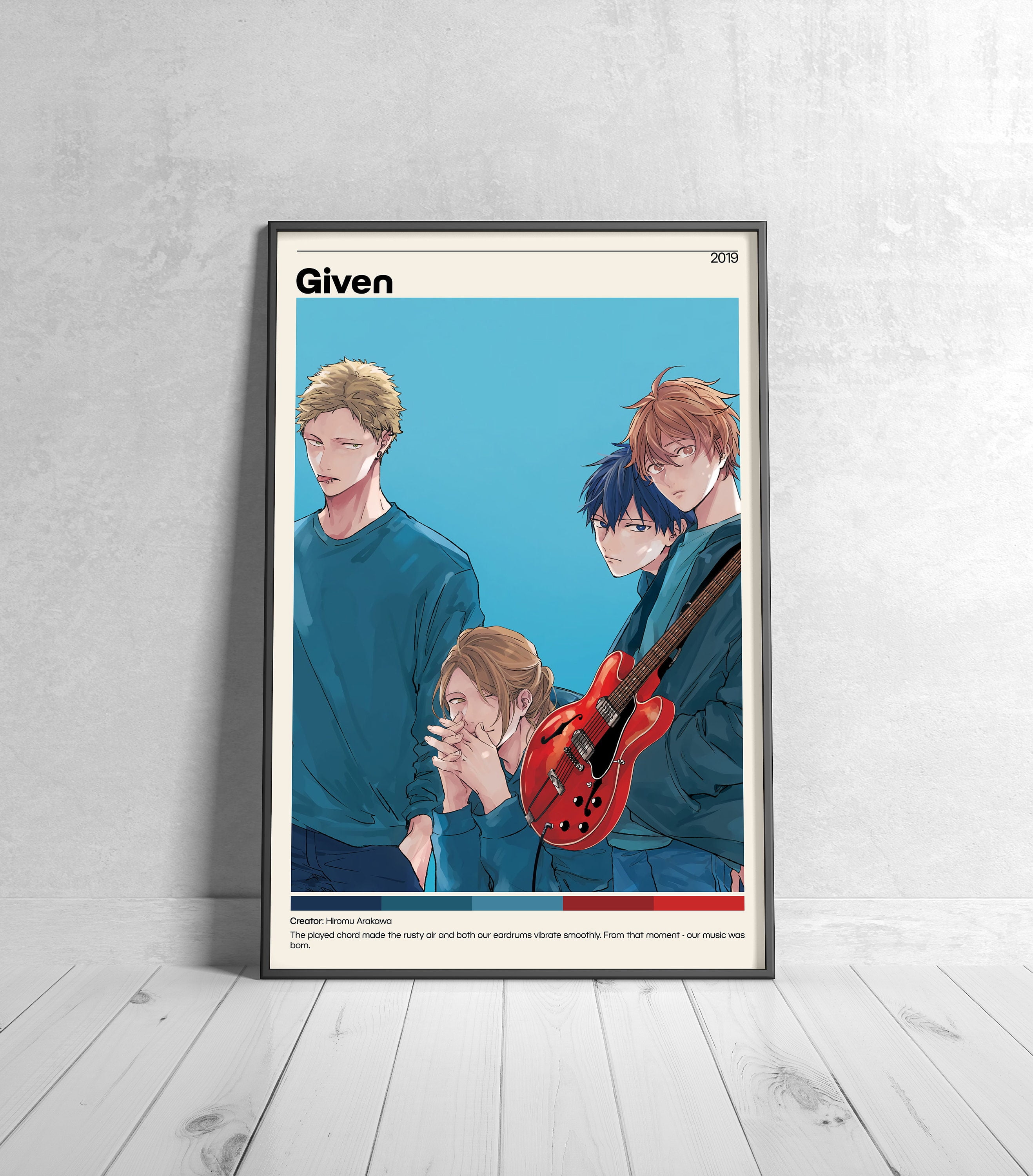 POSTER Given Anime Poster | Natsuki Kizu, Mafuyu Sato Minimalist Anime ...