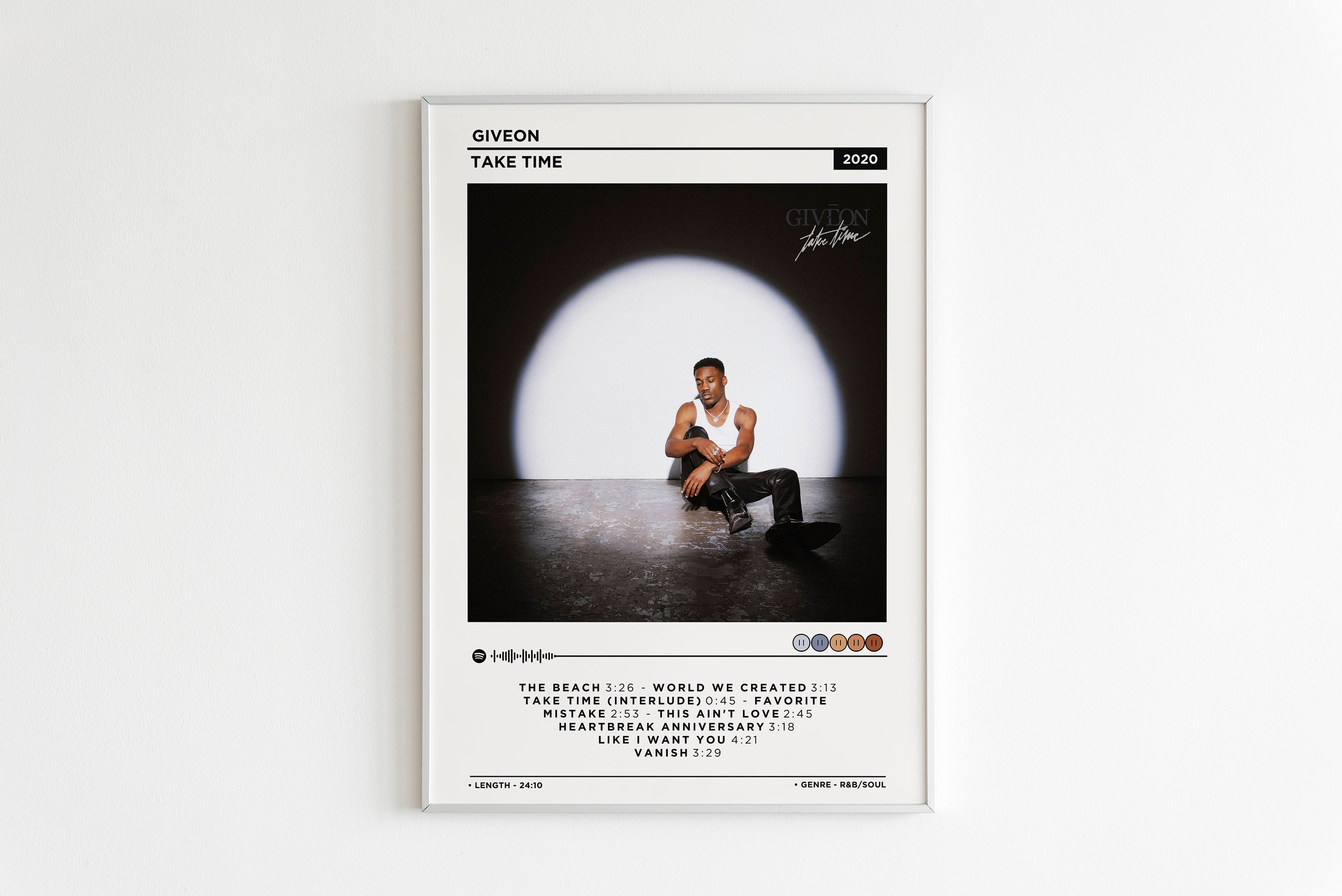 POSTER Giveon - Take Time Album Poster / Album Cover Poster / Music ...