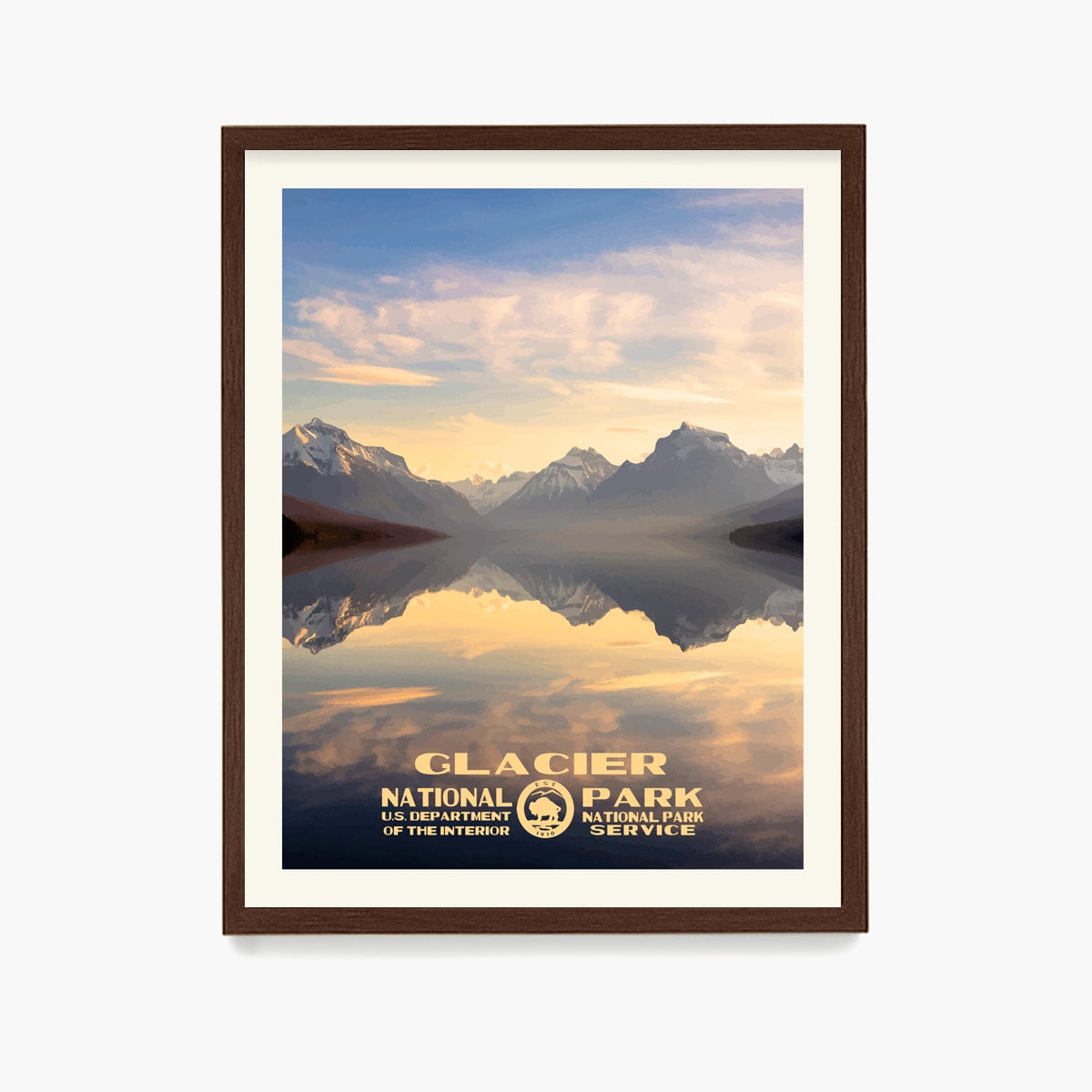 POSTER Glacier National Park Poster, Rocky Mountains National Park Wall ...