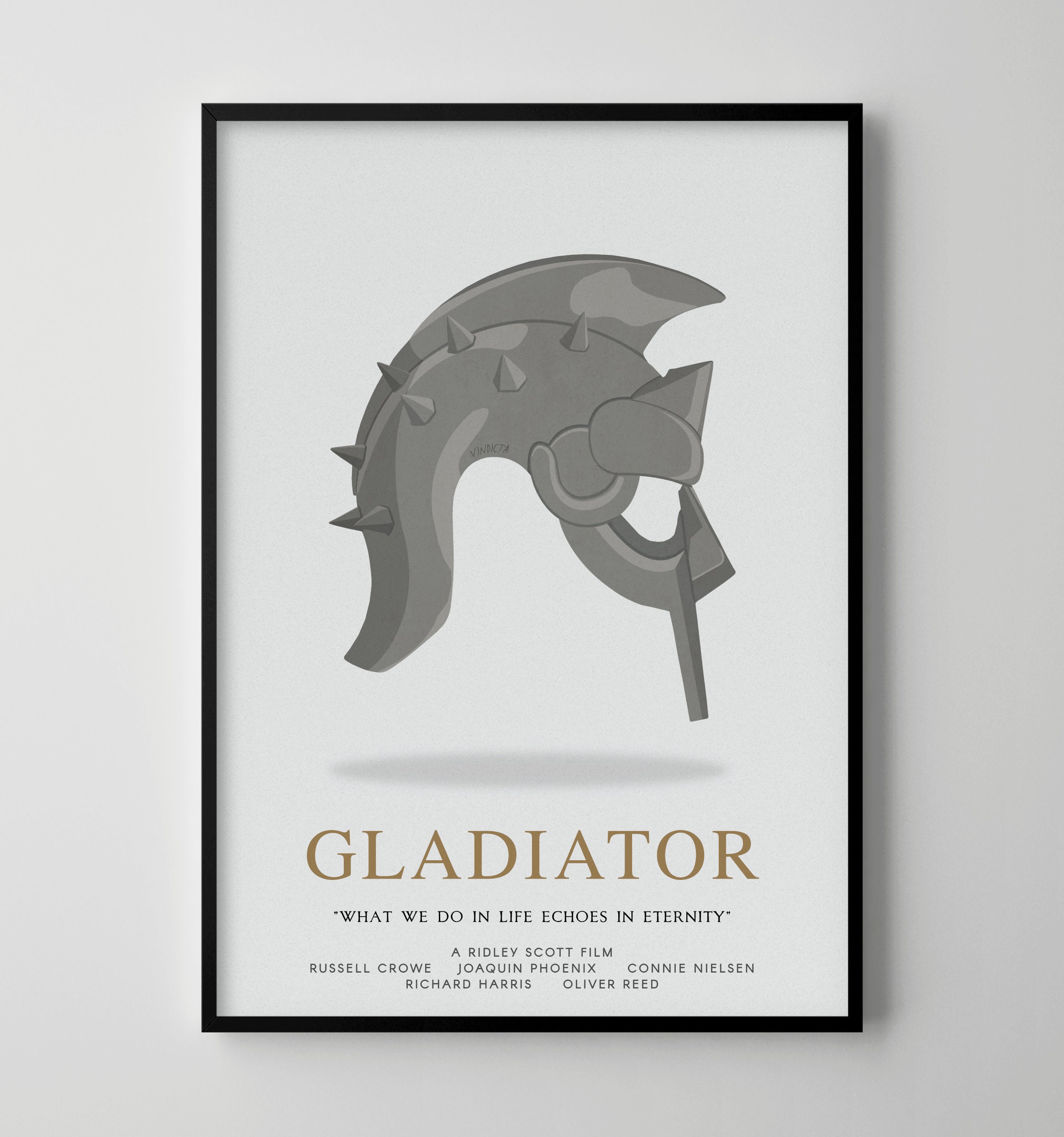 POSTER Gladiator: Alternative Helmet Minimalist Movie Poster / Movie ...