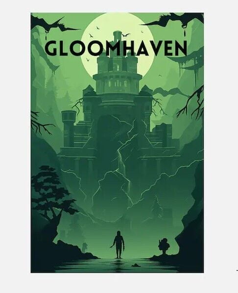 POSTER Gloomhaven Board Game, able Print, Boardgame Poster-24x36 ...