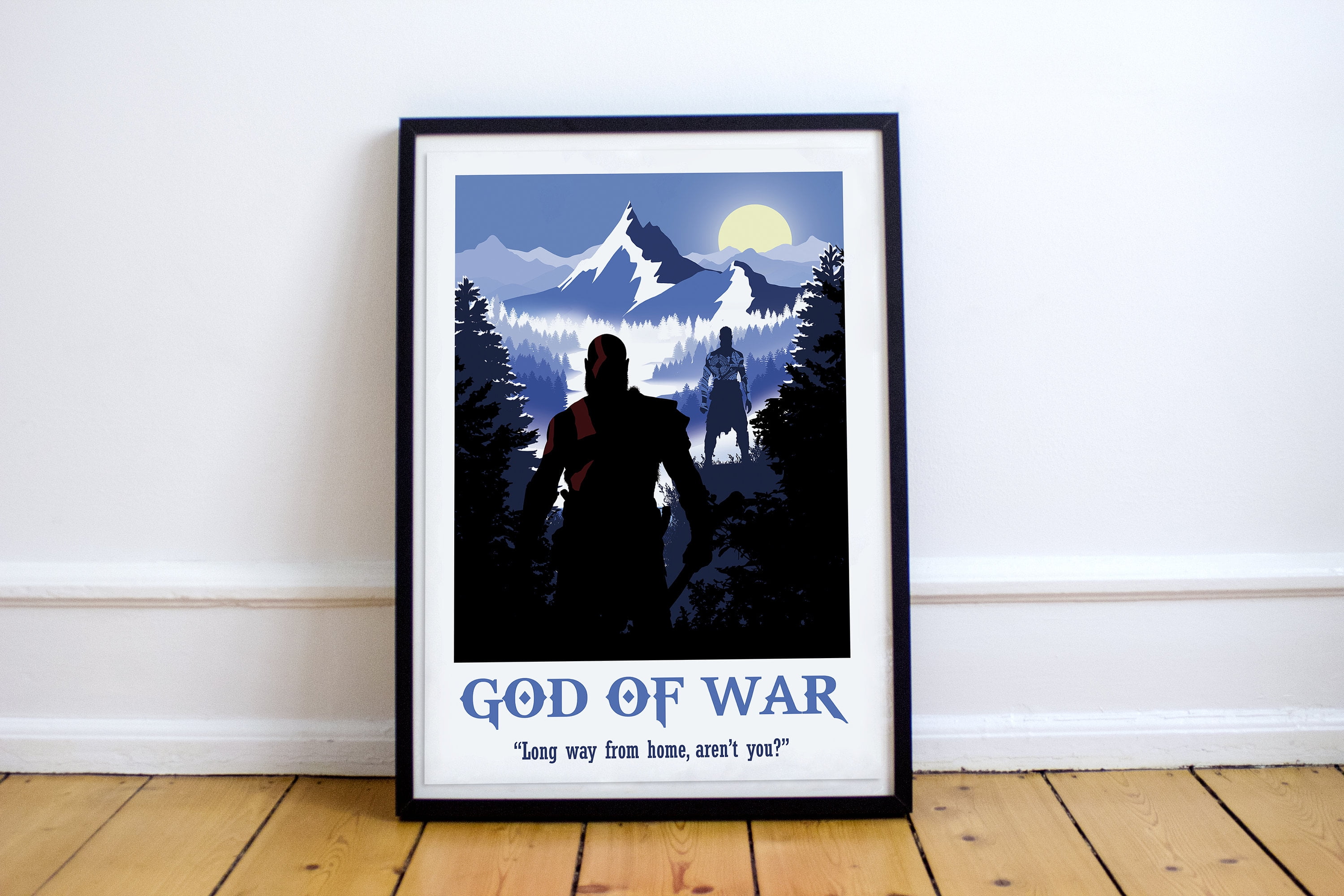 POSTER God of War Game Art, minimalist, gaming print, wall art, video ...