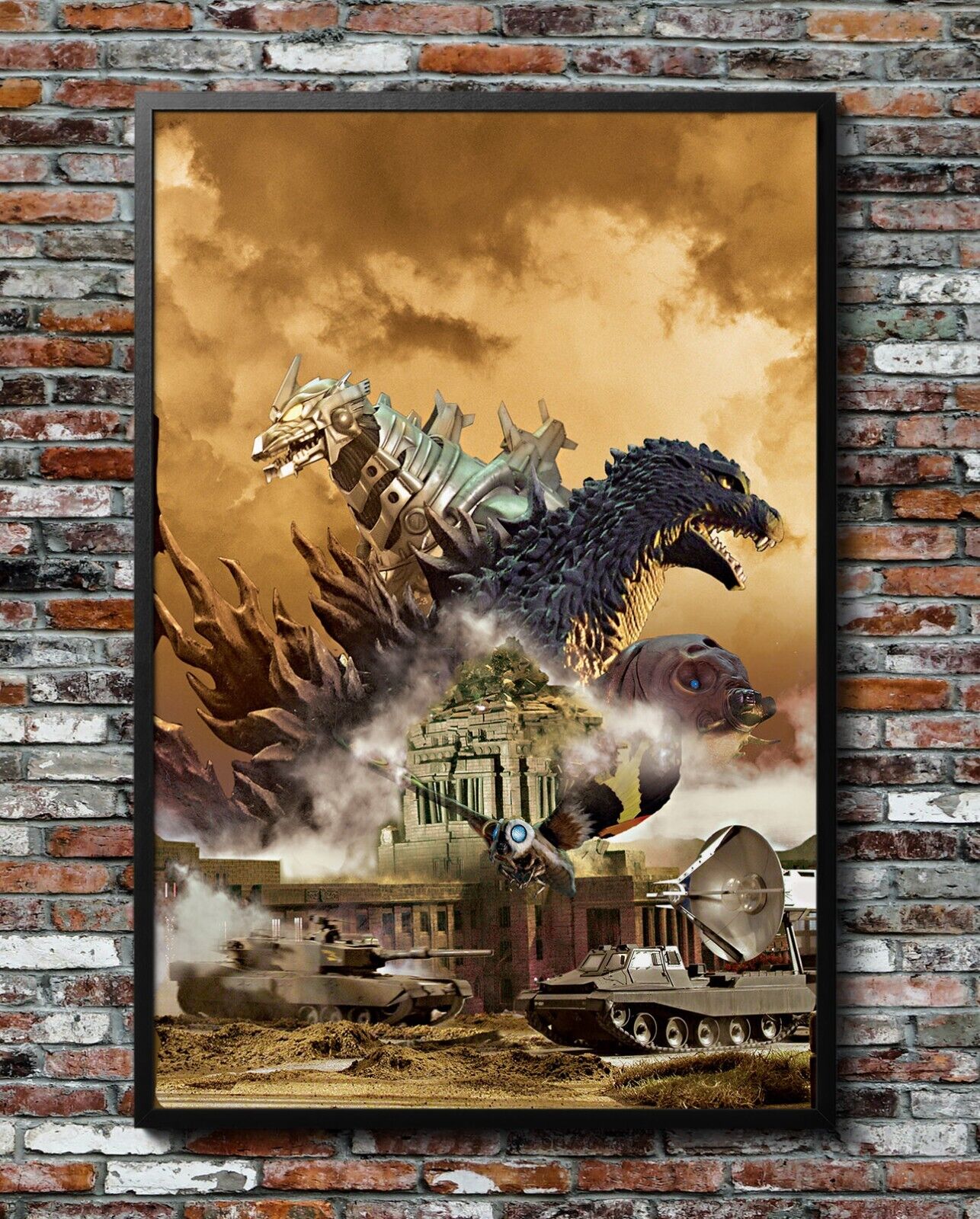 POSTER Godzilla Tokyo S.O.S. 2003 Gojira Movie Poster-16x24-UNFRAMED ...