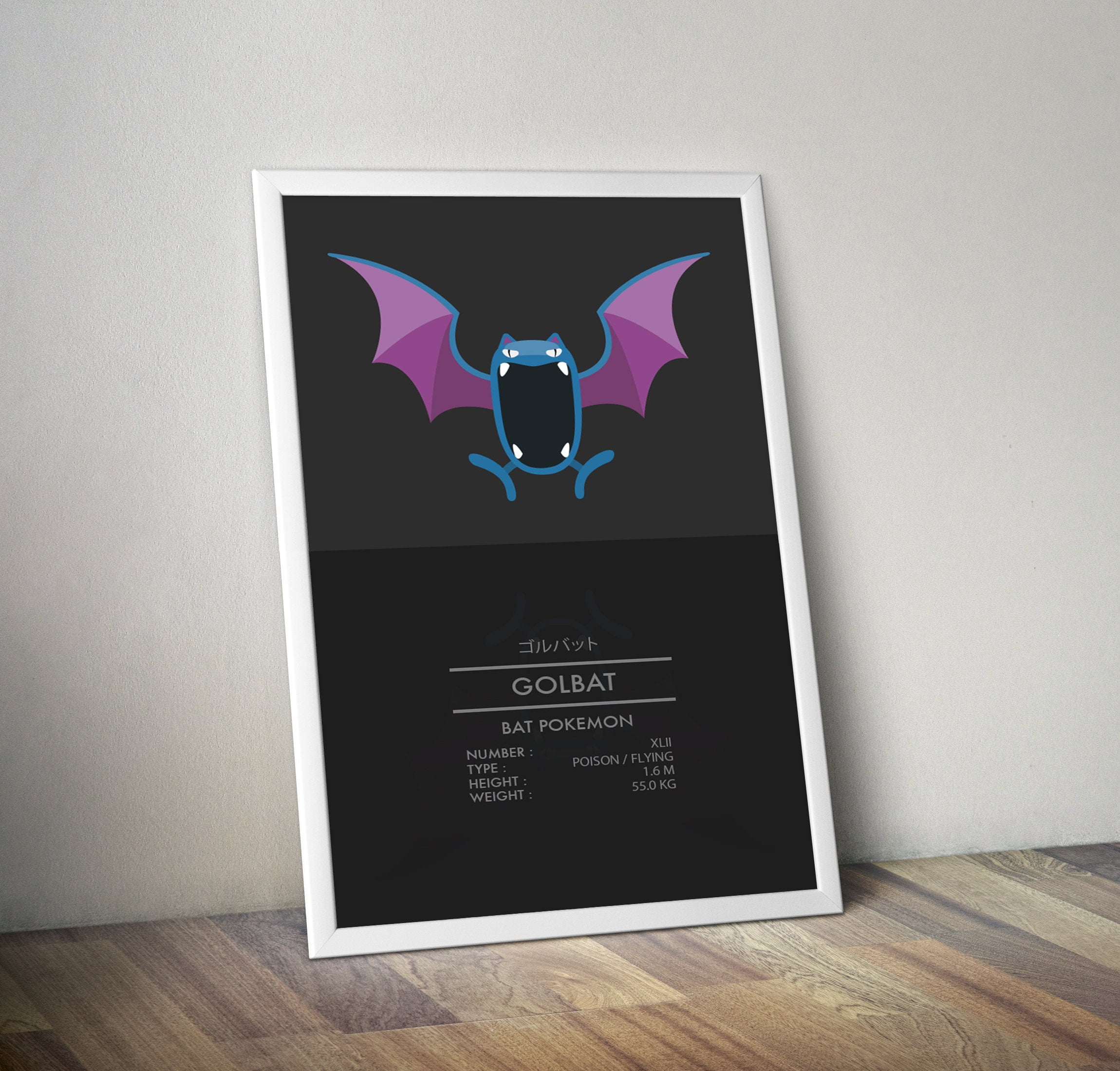 POSTER Golbat Pokemon Poster Pokemon Decor Pokemon Wall Art Pokemon ...