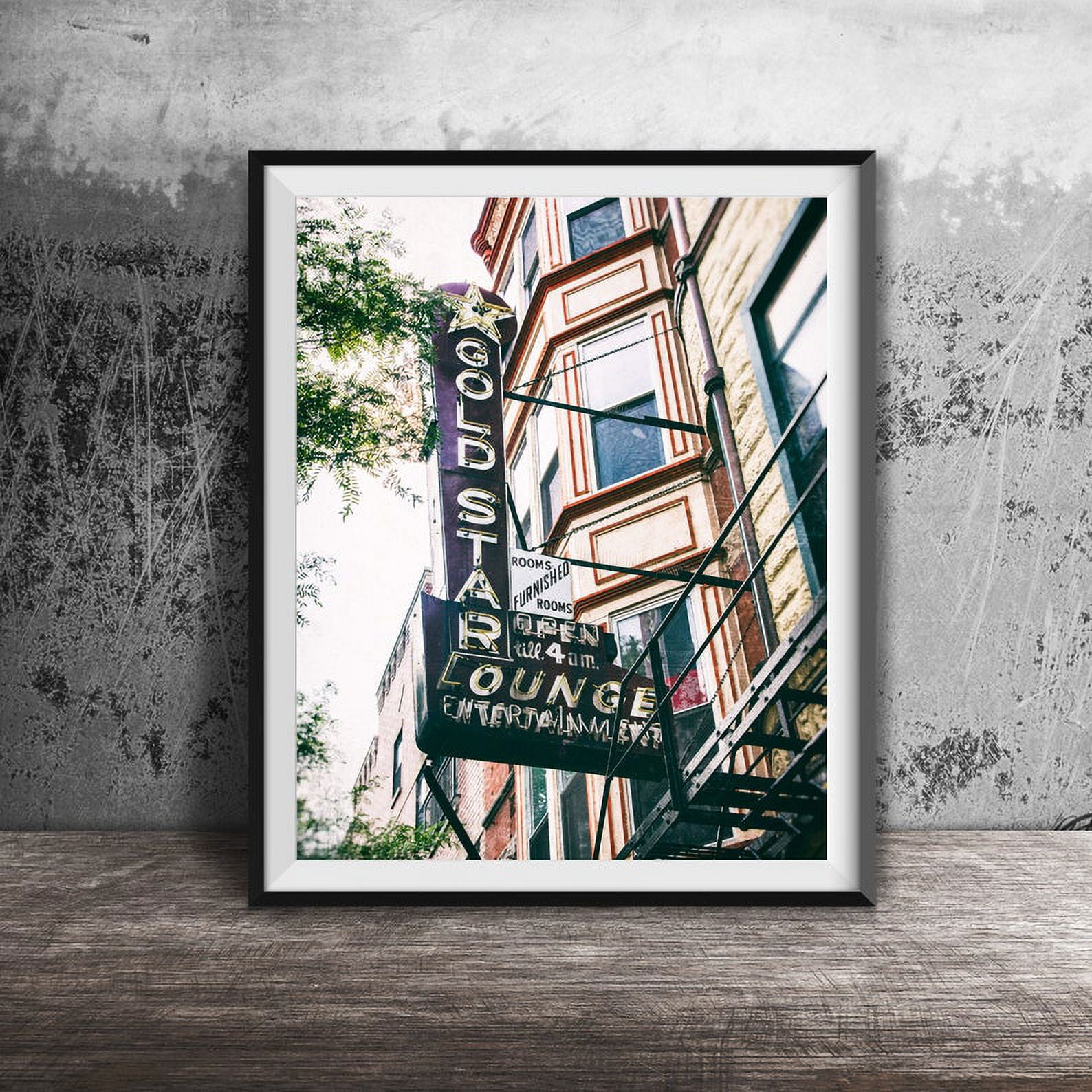 POSTER Gold Star Bar - Wicker Park, Chicago - Photography Print ...