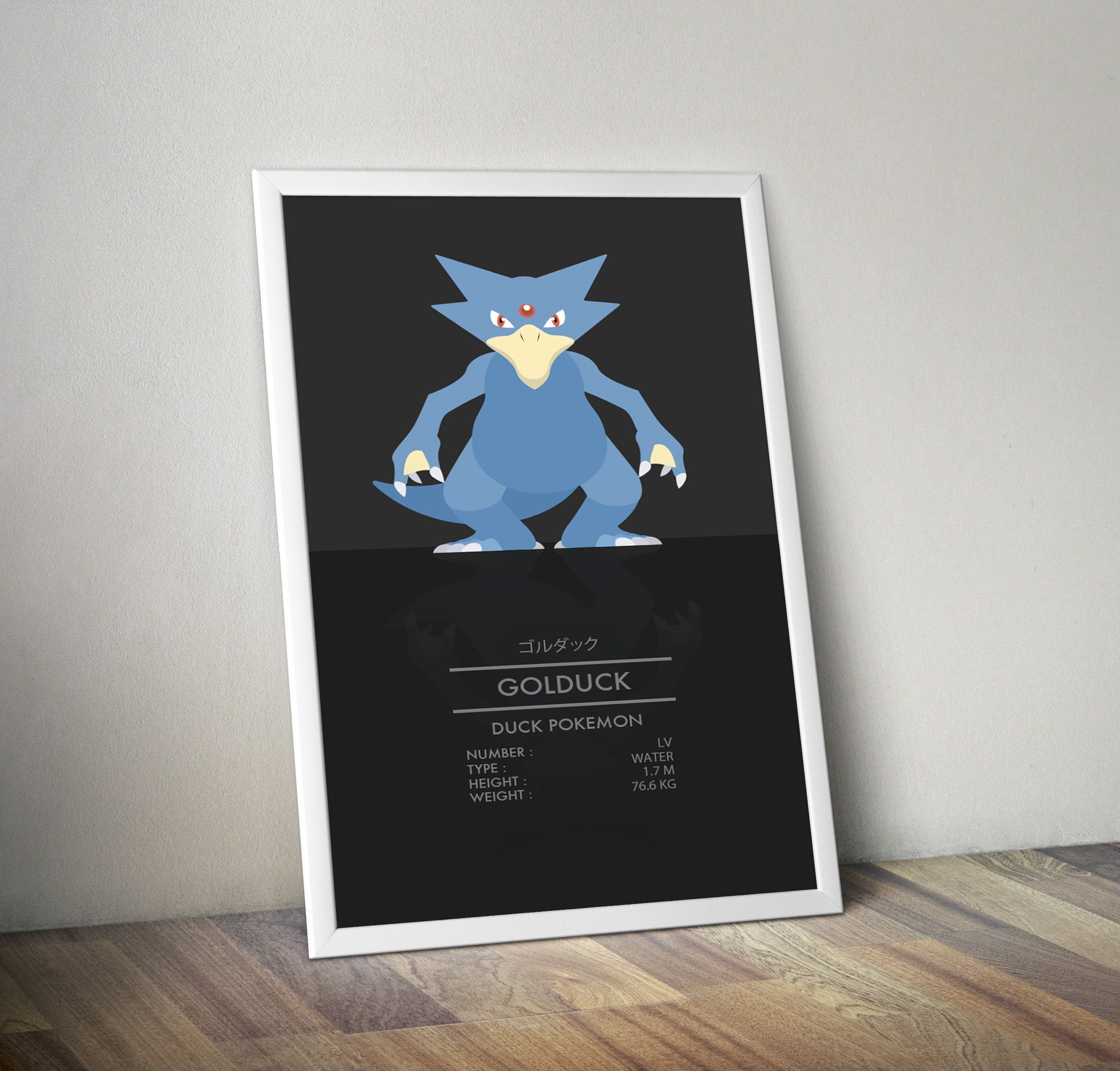 POSTER Golduck Pokemon Poster Pokemon Decor Pokemon Wall Art Pokemon ...